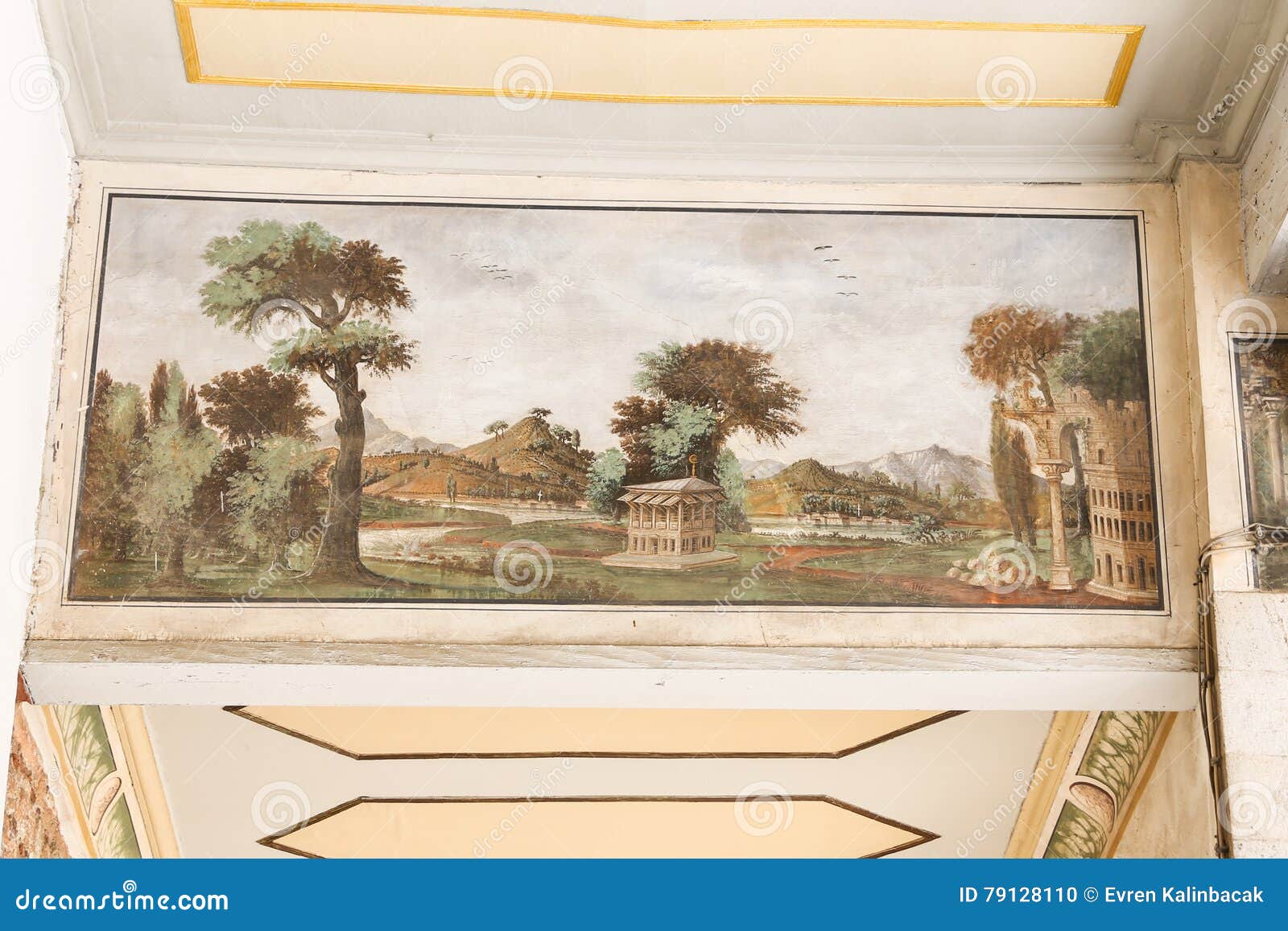 Drawing in Gate of Felicity Stock Photo - Image of oriental, saadet ...