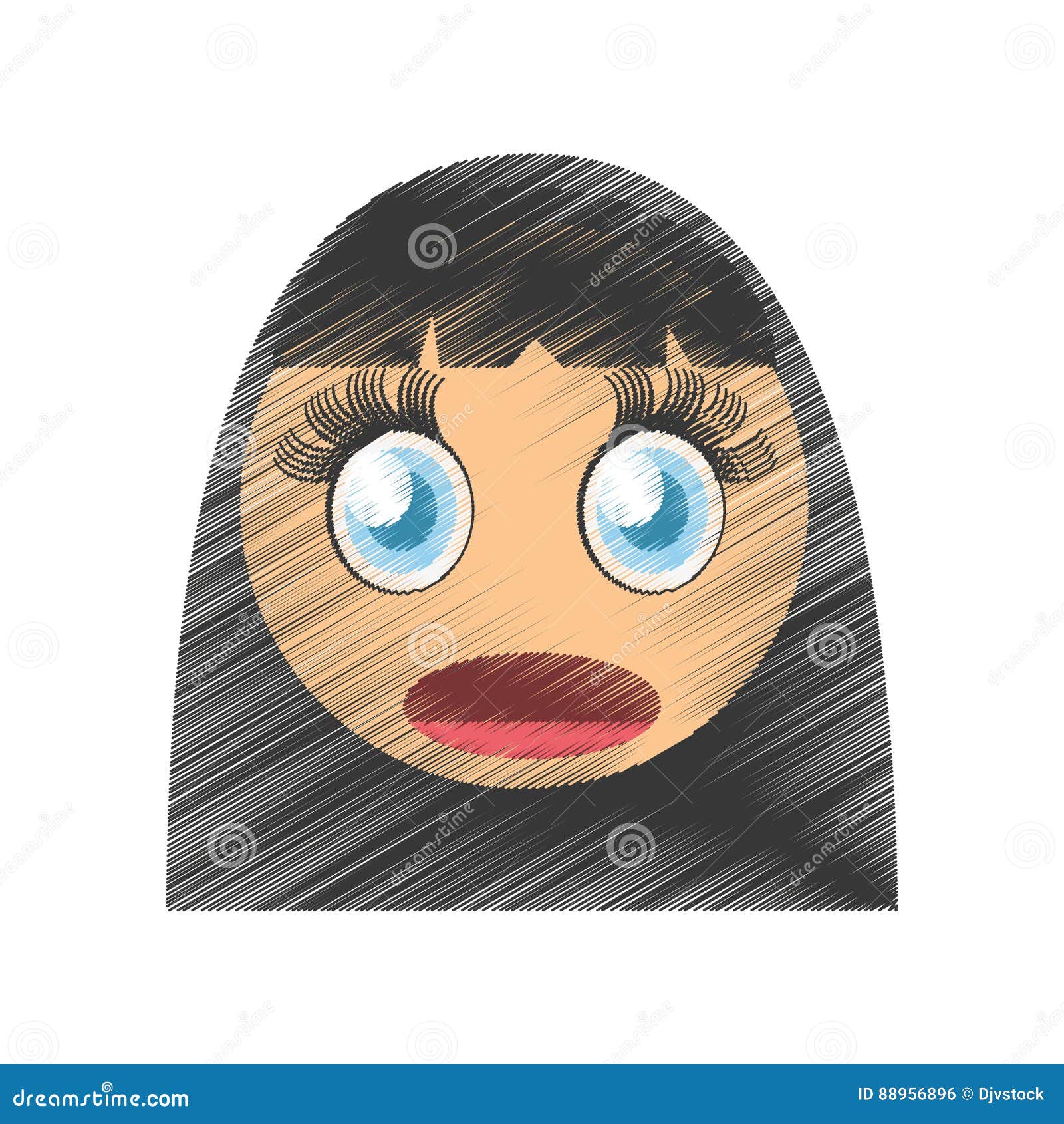Scared Emoticon, Emoji, Smiley - Vector Illustration | CartoonDealer ...
