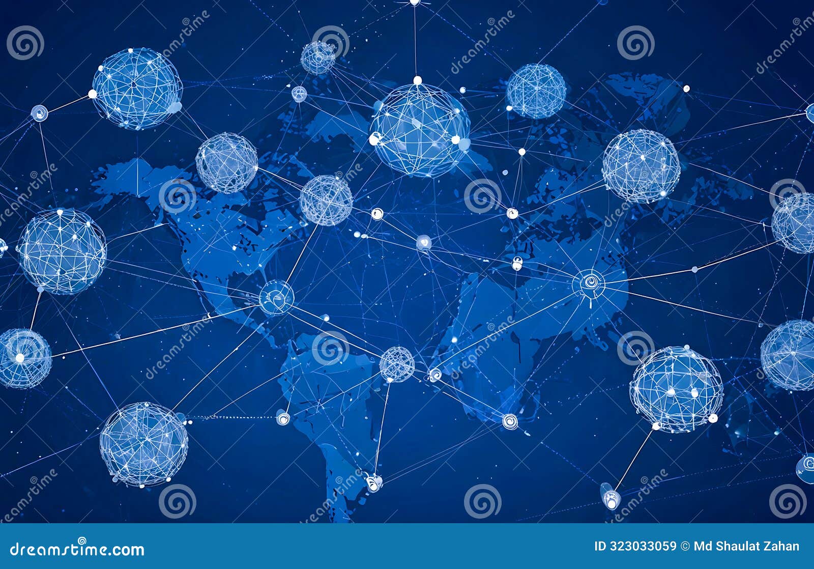 Drawing Global Structure Networking And Data Exchanges Customer ...