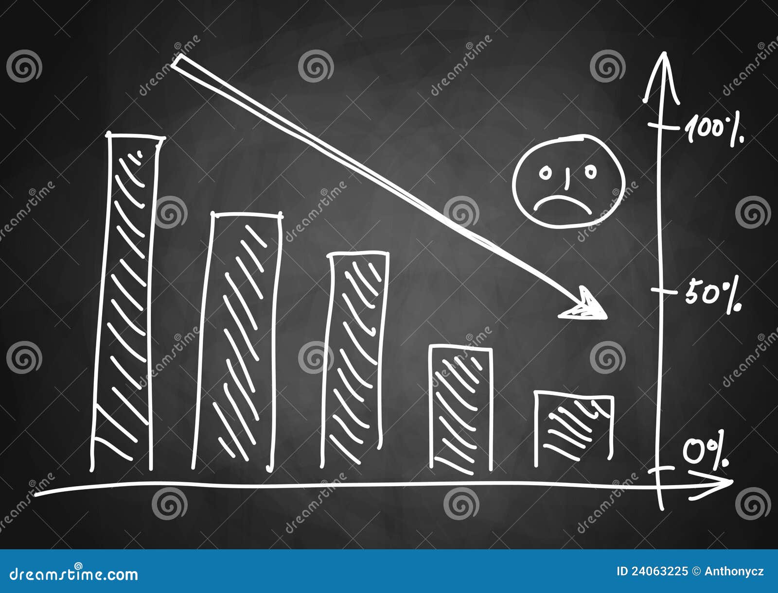 Drawing of graph stock vector. Illustration of failure - 24063225