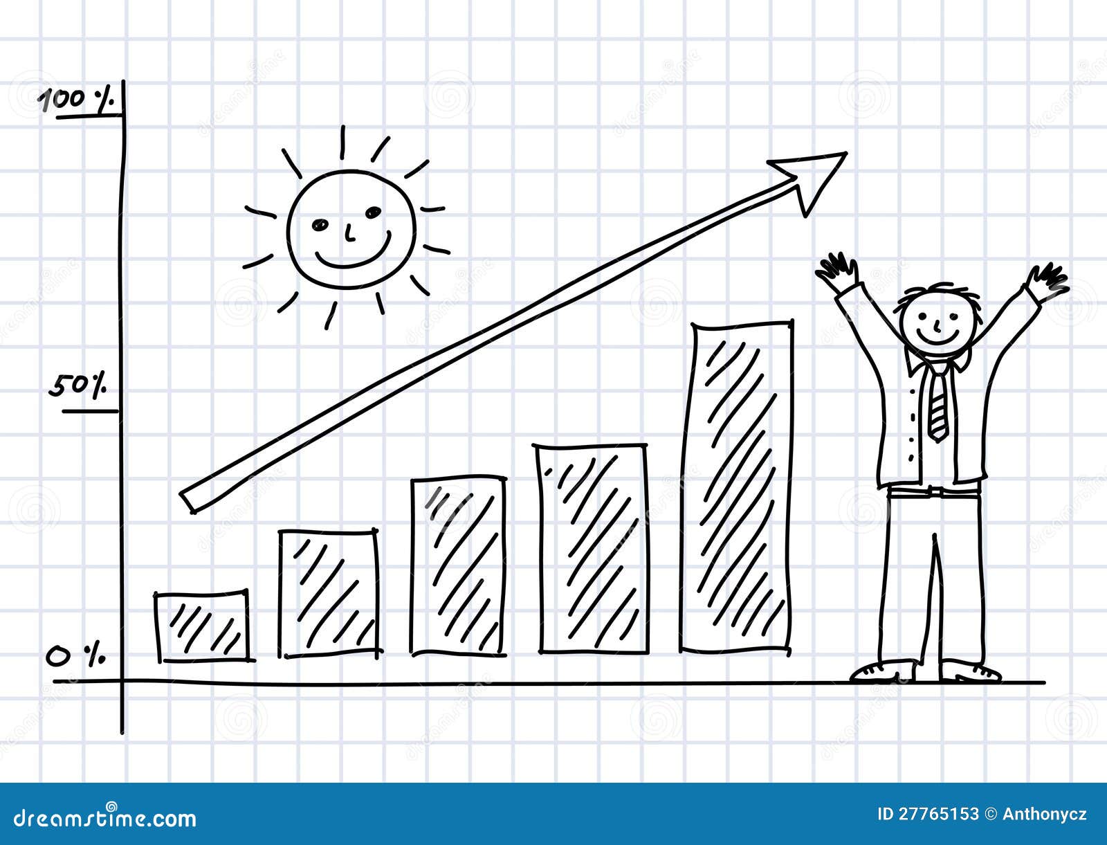 Drawing of graph stock vector. Illustration of creative - 27765153
