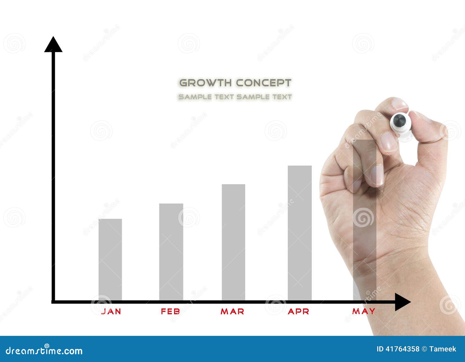 Drawing a graph with hand stock photo. Image of meeting - 41764358