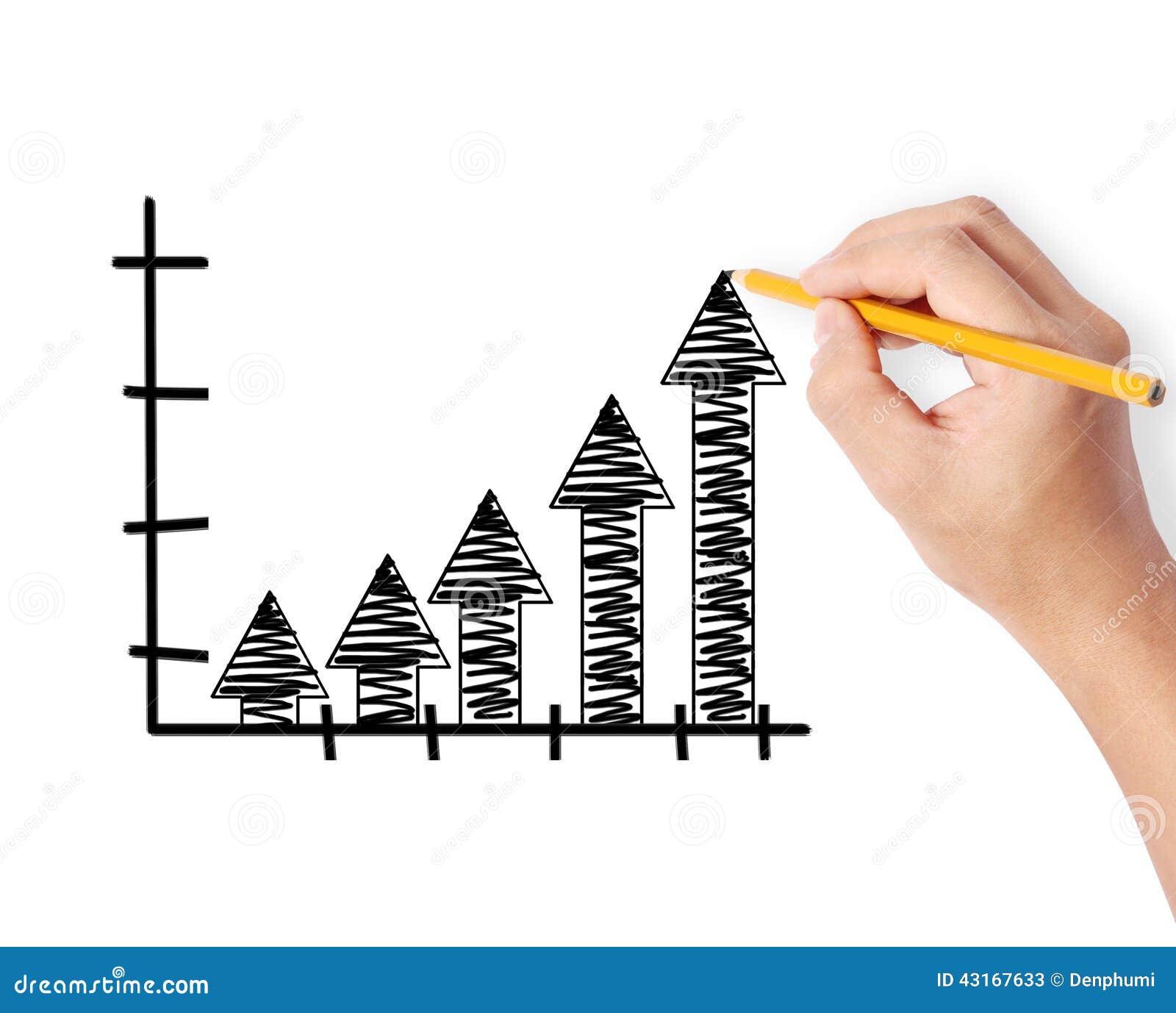 Drawing a graph stock image. Image of market, business - 43167633
