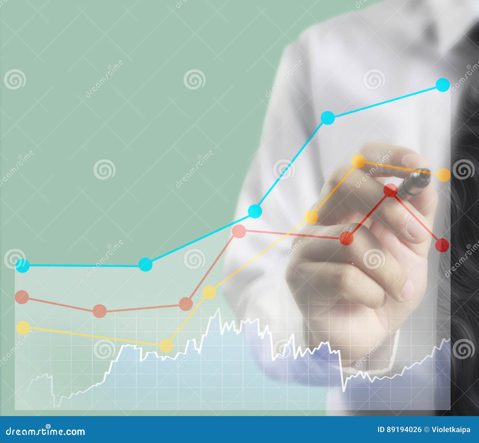 Drawing Graphics Growing Graph Stock Photo - Image of idea, conceptual ...