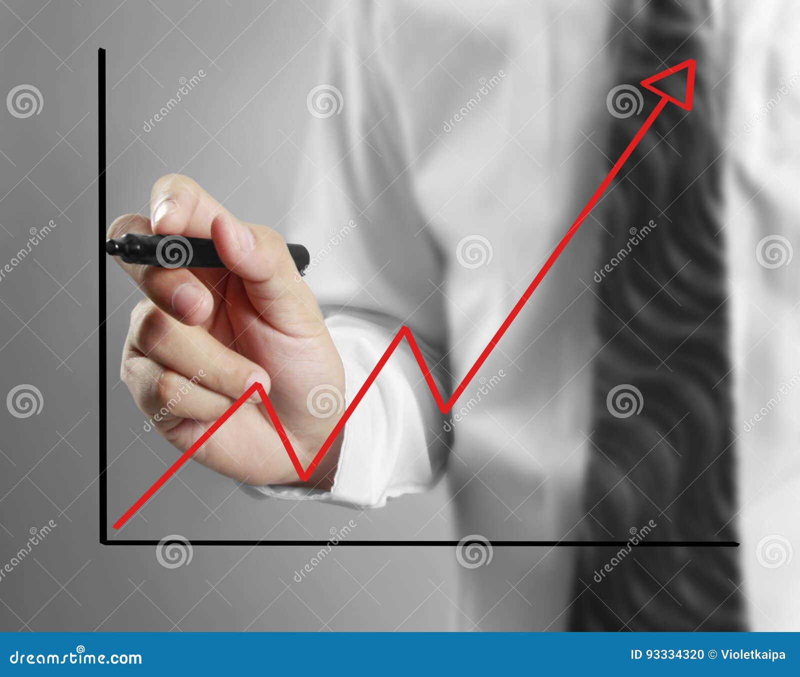 Drawing Graphics Growing Graph Stock Photo - Image of business, graphic ...