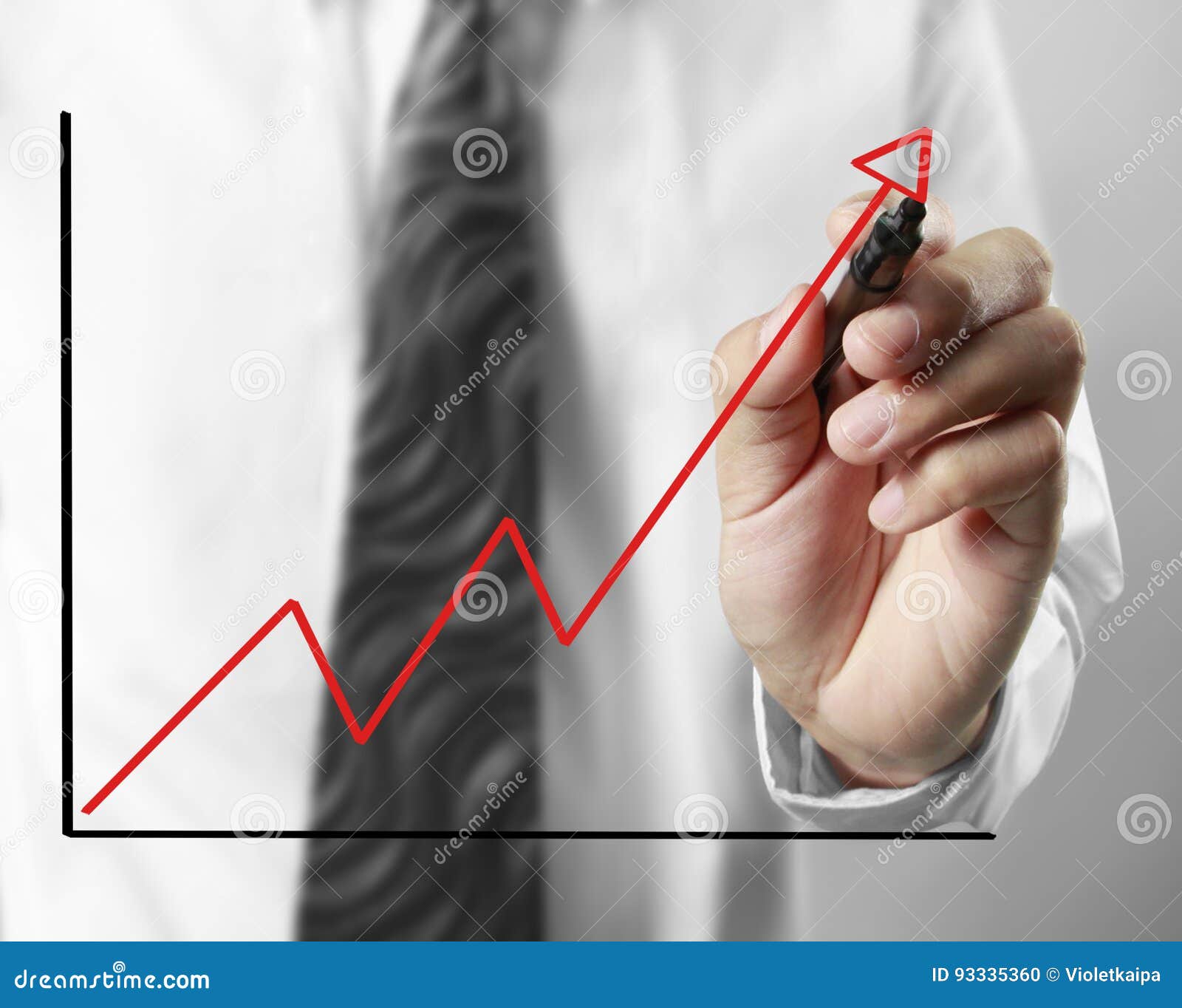 Drawing Graphics Growing Graph Stock Photo - Image of market ...