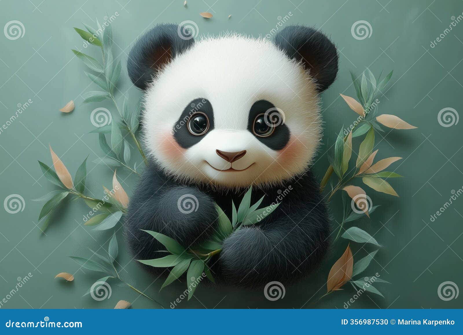 Green Panda Robot With Cyberpunk Theme With Sacred Geometry Background ...