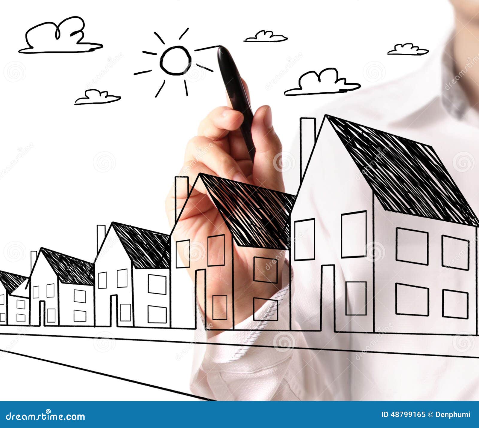 Drawing A Growing Real Estate Chart Stock Image | CartoonDealer.com ...