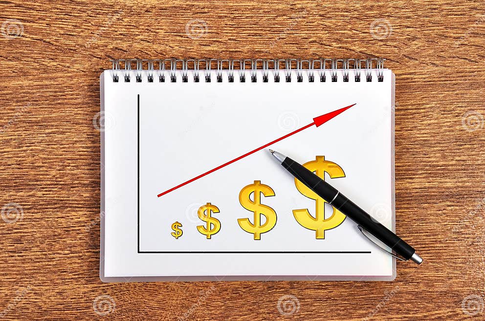Drawing growth chart stock image. Image of decisions - 28019639