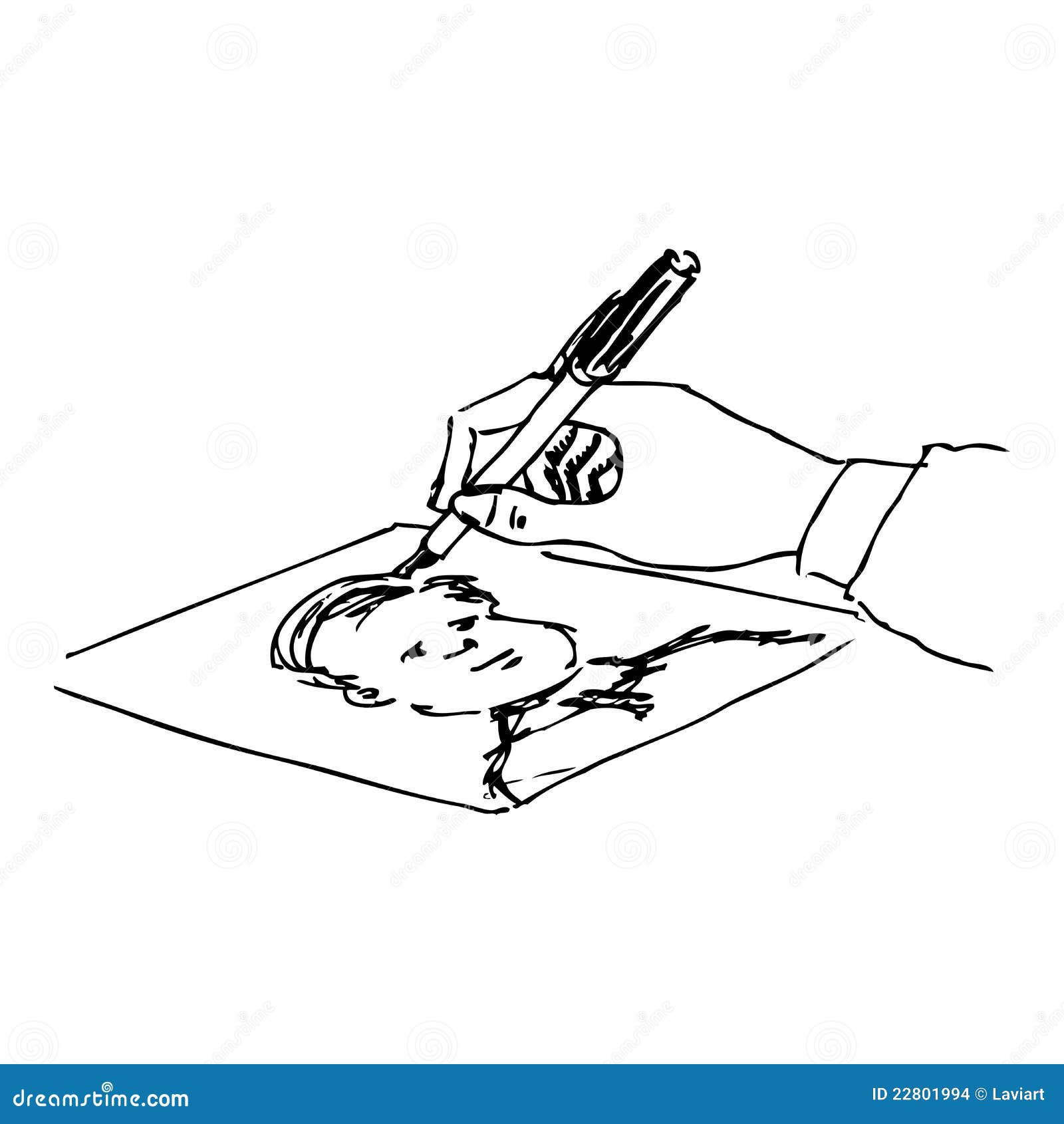 Drawing - Handmade Illustration Stock Illustration - Illustration of ...