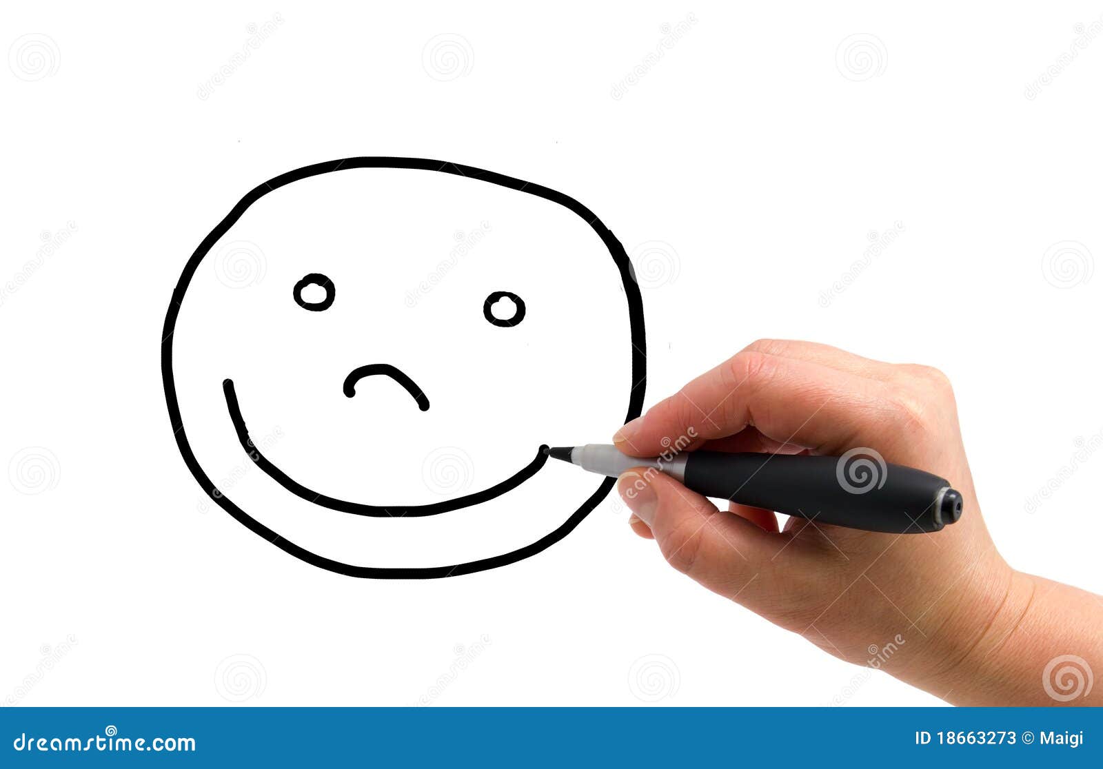 Ecstatic Face Drawing