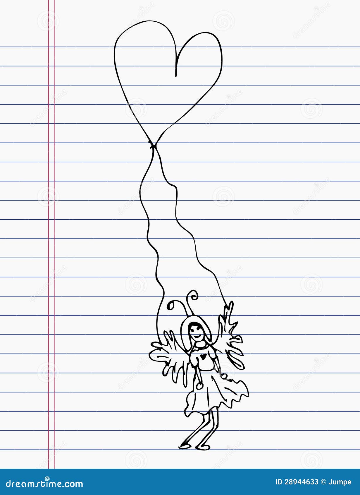 Drawing heart with angle stock illustration. Illustration of border ...