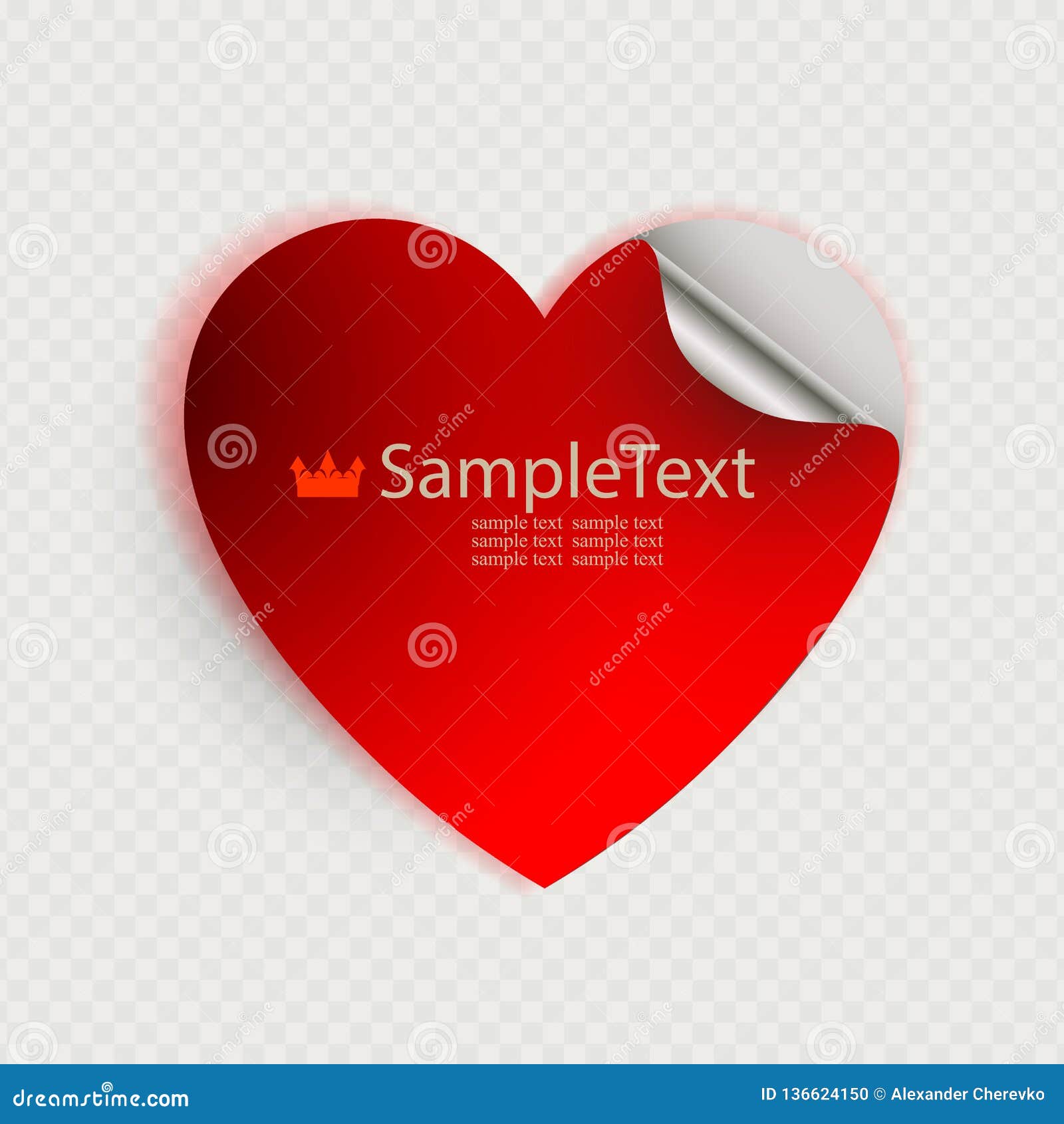 Drawing Heart with a Curved Edge, Design Element. Stock Vector ...