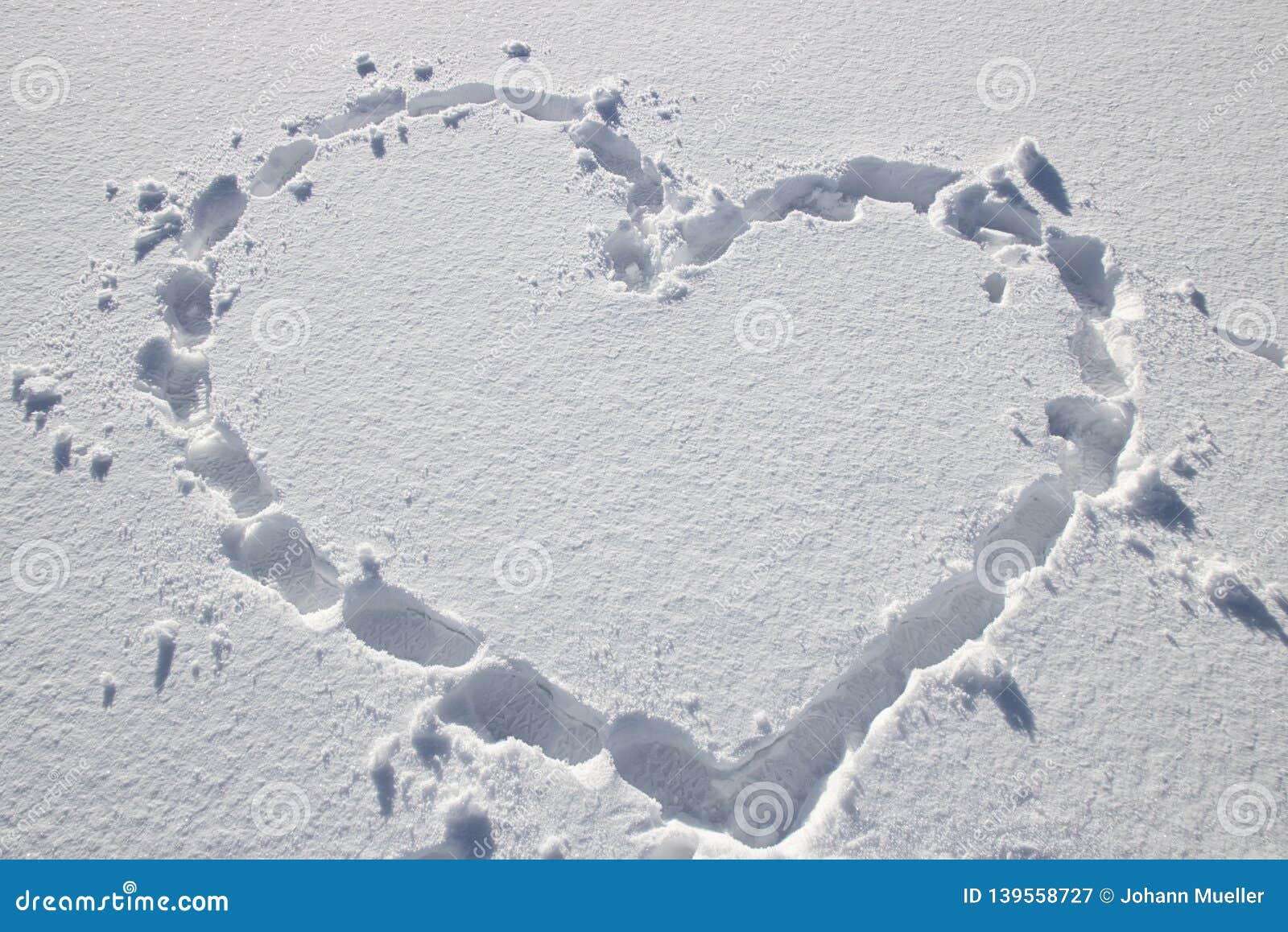 Heart And Footprints Of Human Feet On Sand Beach Stock Photo ...
