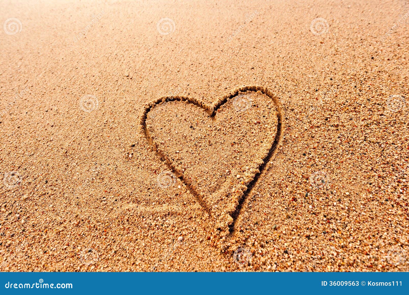 Drawing a Heart on the Wet Sand at the Sea Stock Image - Image of ...