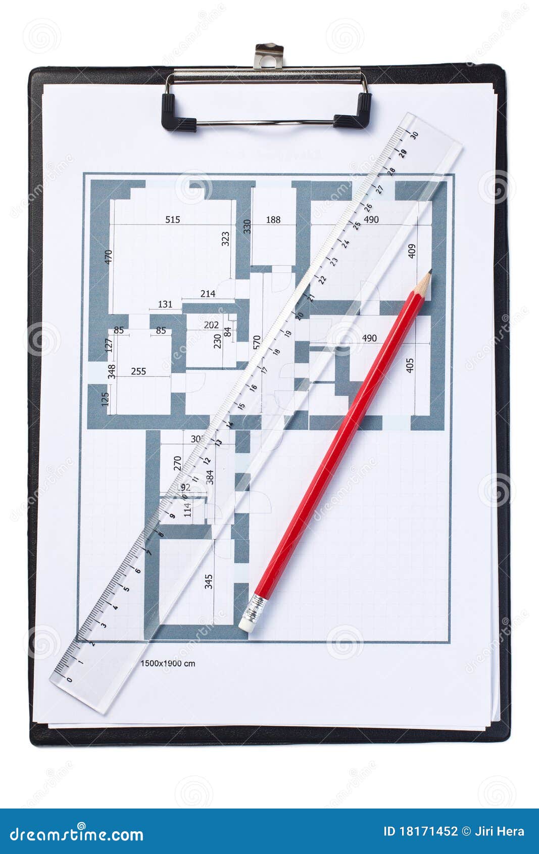 Drawing of home plan stock photo. Image of housing, floor - 18171452