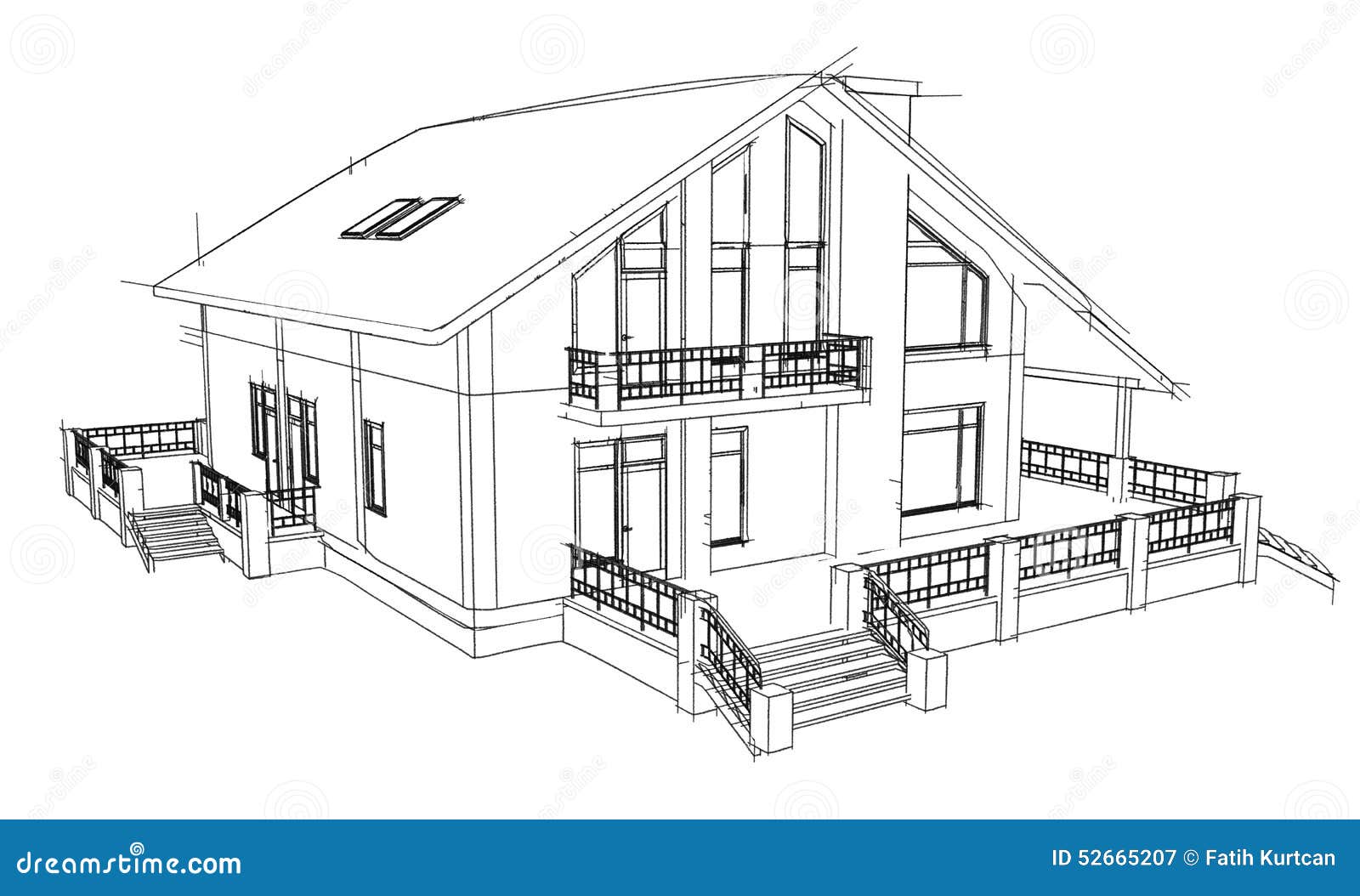 Drawing home stock illustration. Illustration of drawing - 52665207