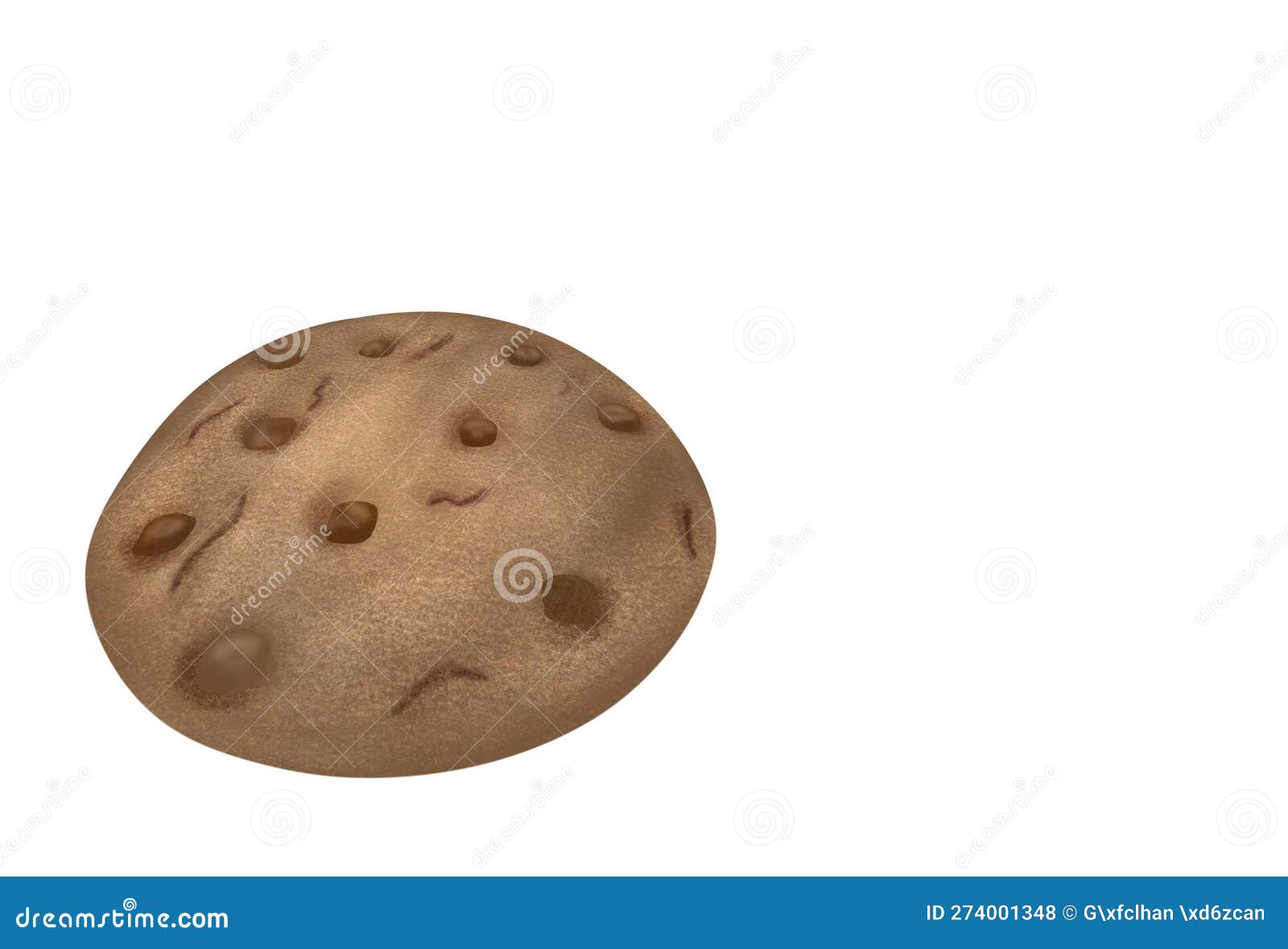 Drawing of Homemade Chocolate Cookies Stock Illustration - Illustration ...