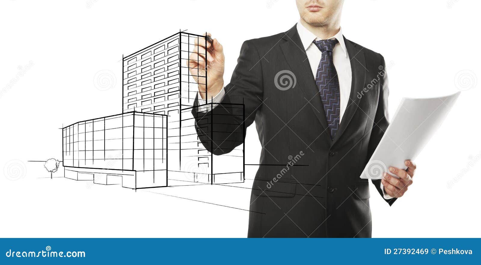 Drawing house stock image. Image of connection, architecture - 27392469