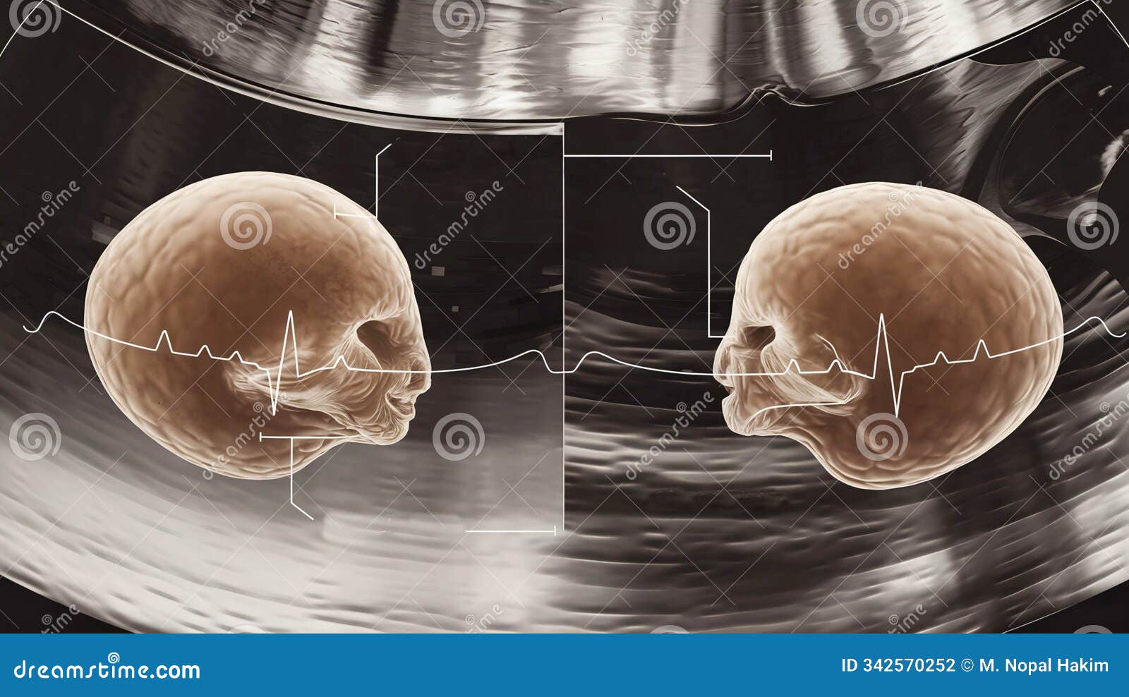 Fetal Skull Dimensions. Superior View And Lateral View Of The Fetal ...
