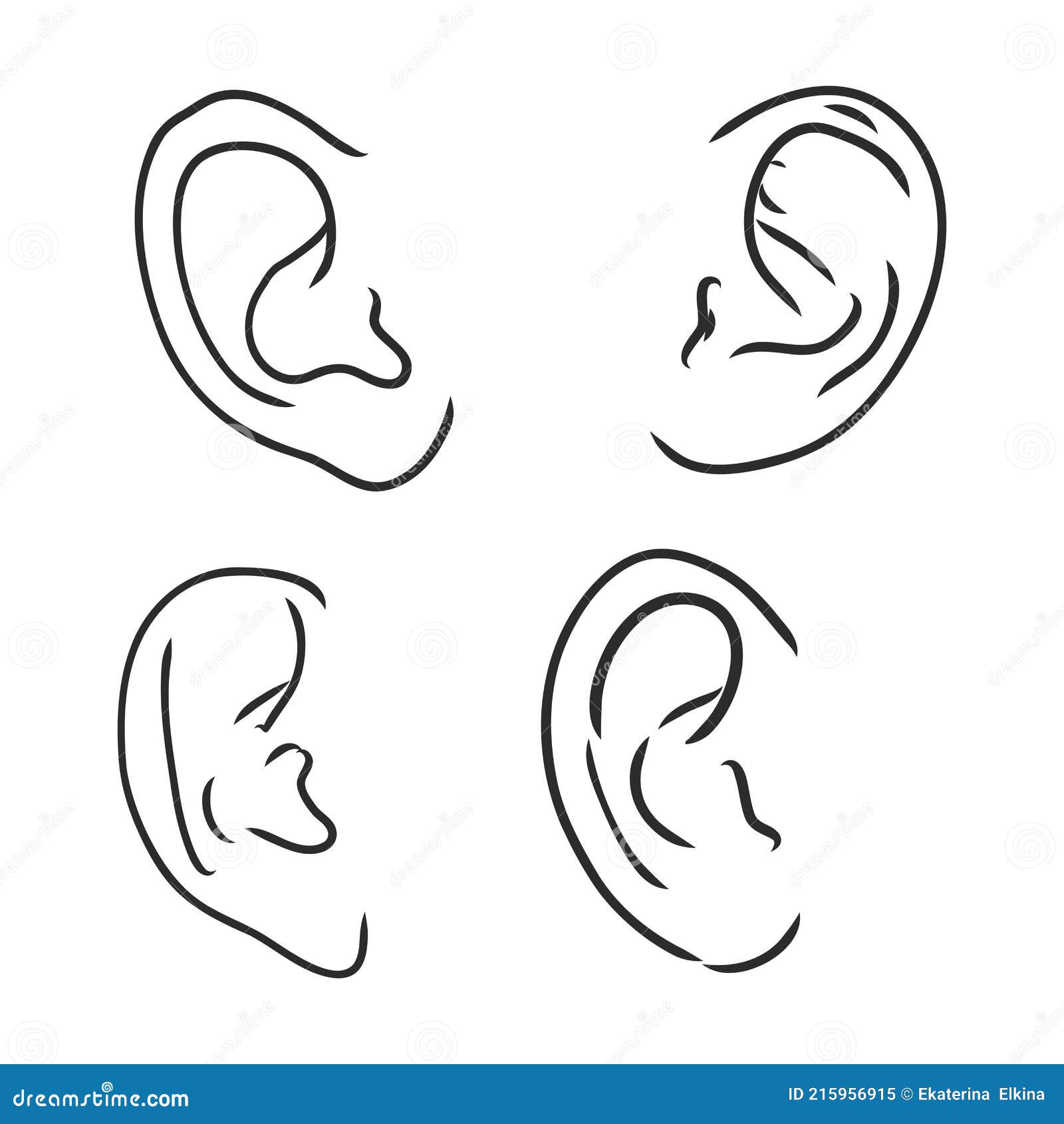 How To Draw Human Ears Step By Step