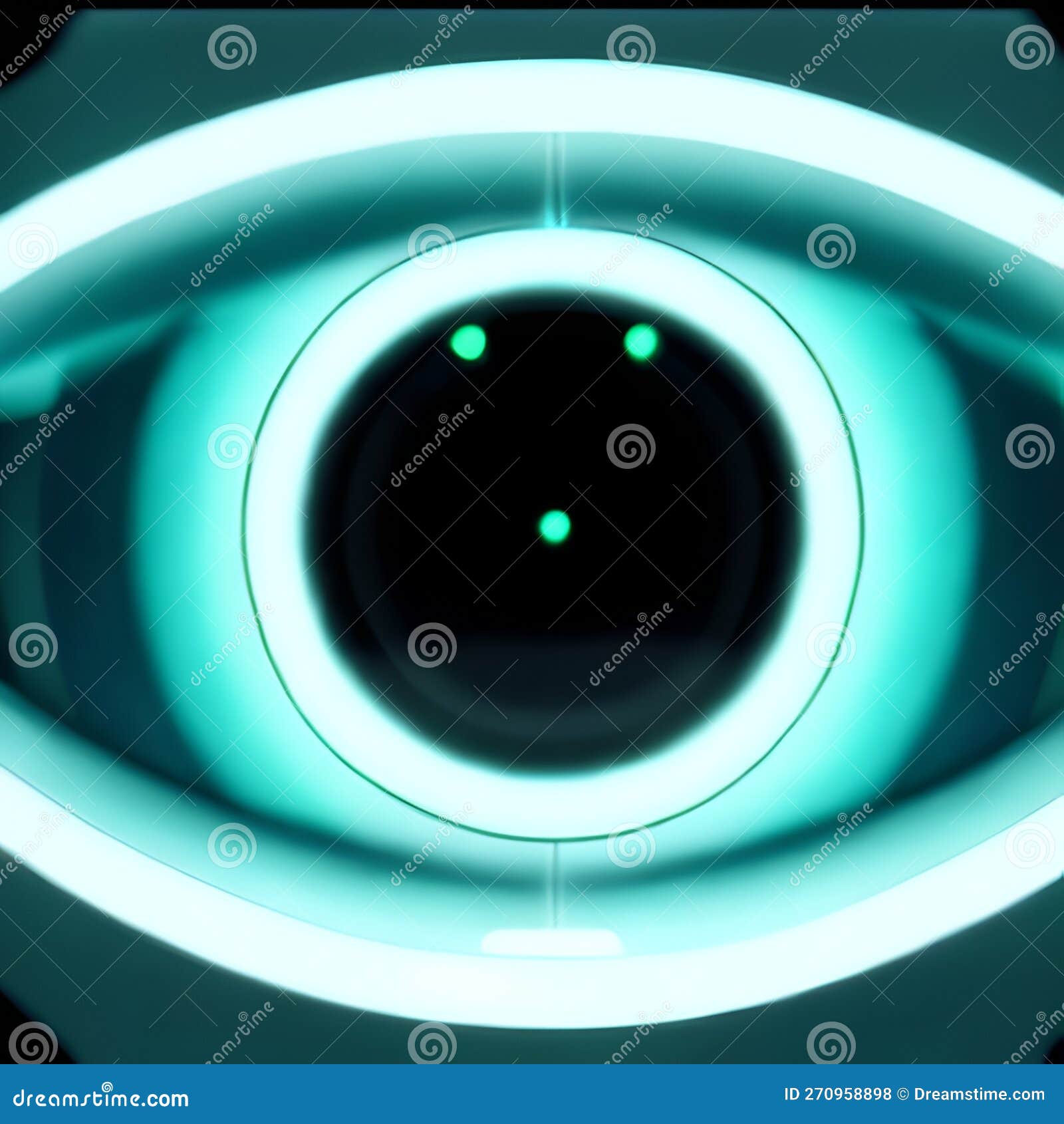 Drawing of the Human Eye in a Surrealistic Green Design Ai Generated ...