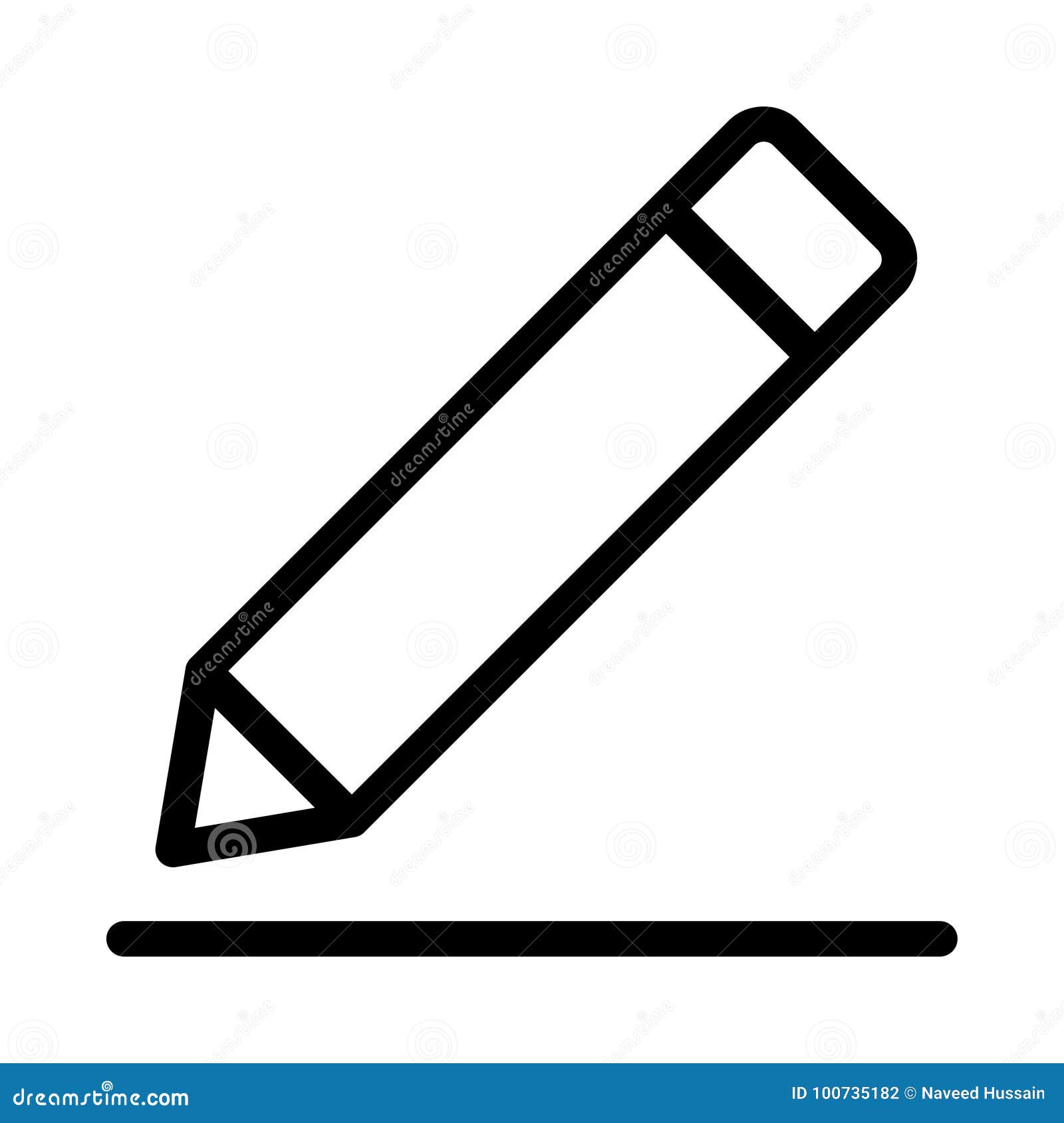Drawing icon stock vector. Illustration of sketch, drawing - 100735182