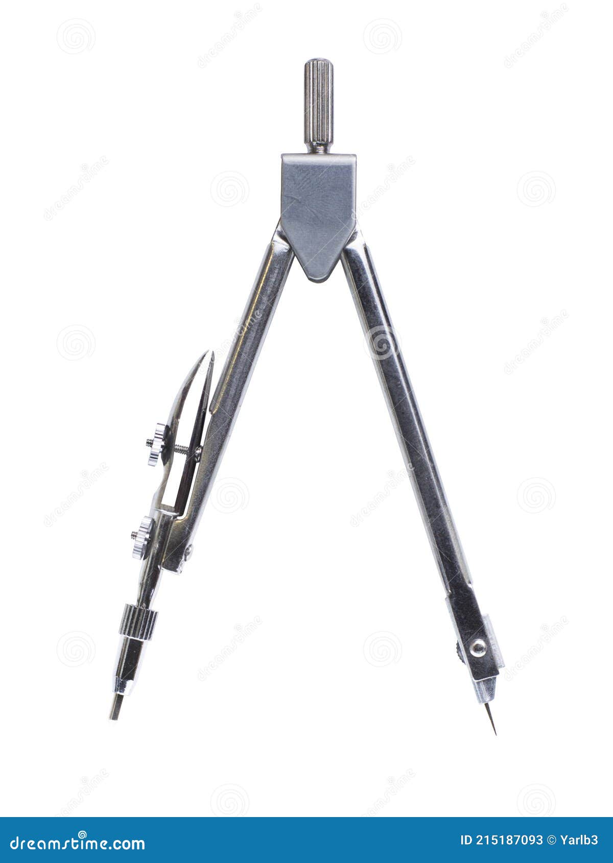 Drawing Instrument, Student or Engineering Compass on White, Isolate ...