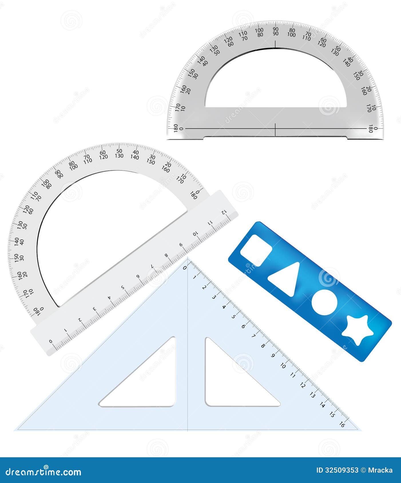 Drawing instruments stock illustration. Illustration of math - 32509353