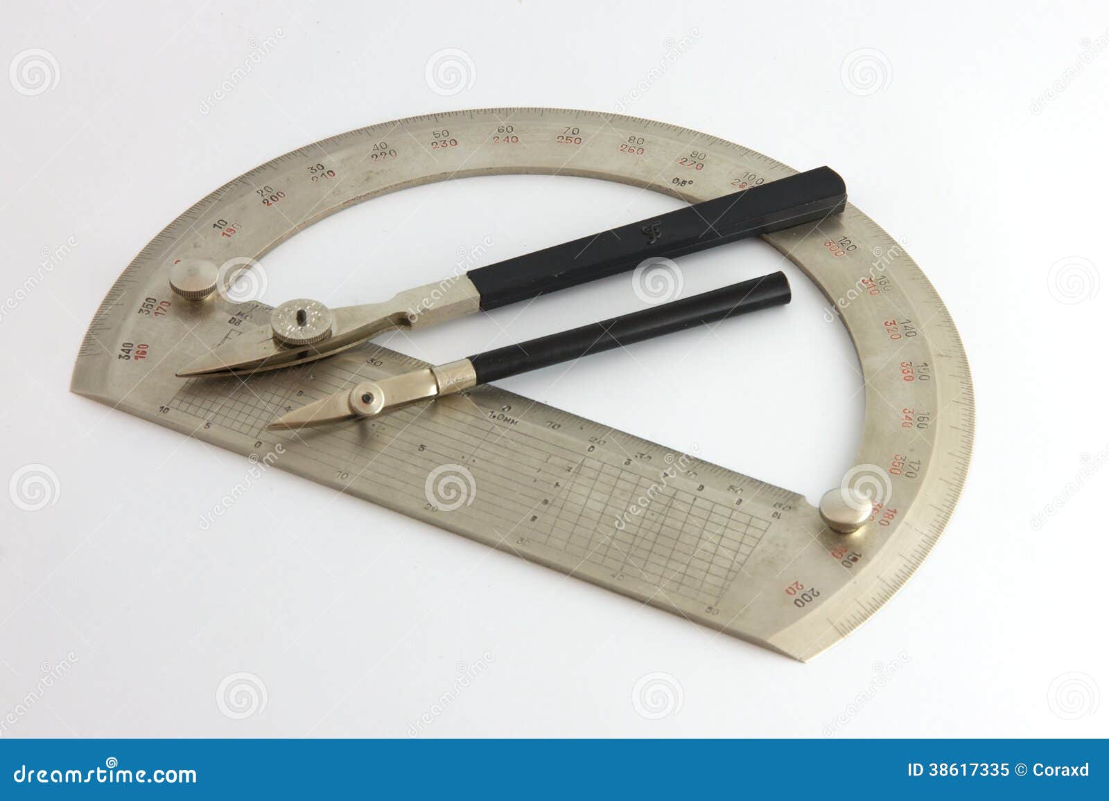Drawing instruments-6 stock image. Image of ruler, office - 38617335