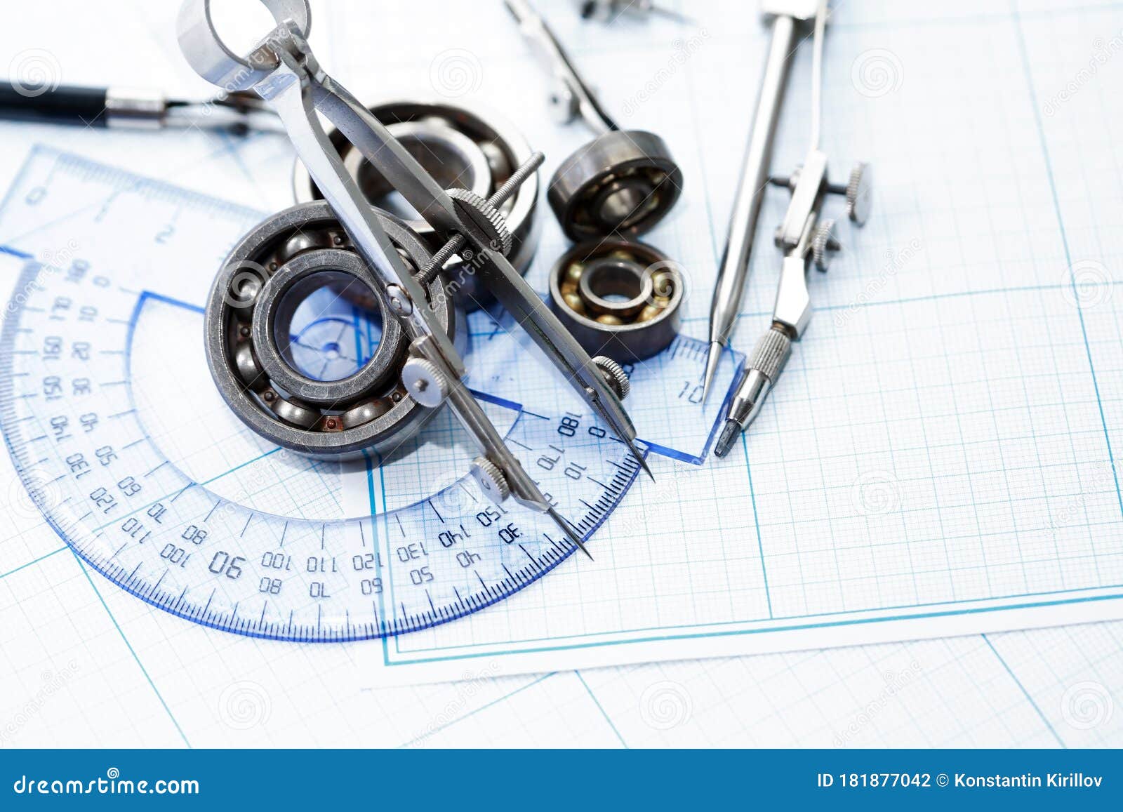 Drawing Instruments Set stock photo. Image of office - 181877042