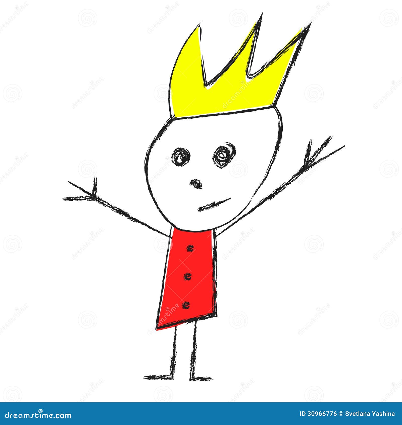 Drawing Of A King And Queen Vector Illustration | CartoonDealer.com ...