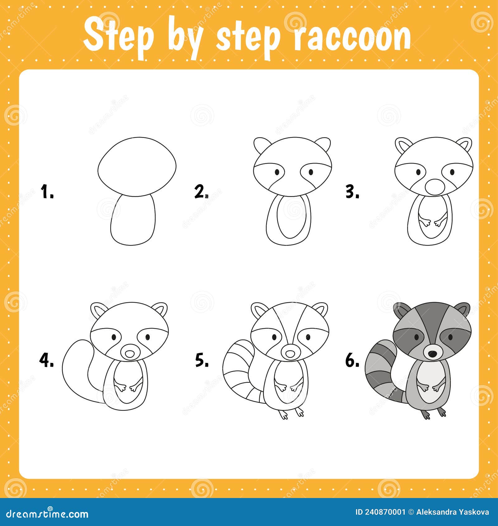 Drawing Lesson For Children. Drawing Tutorial For Kids. Step By Step ...