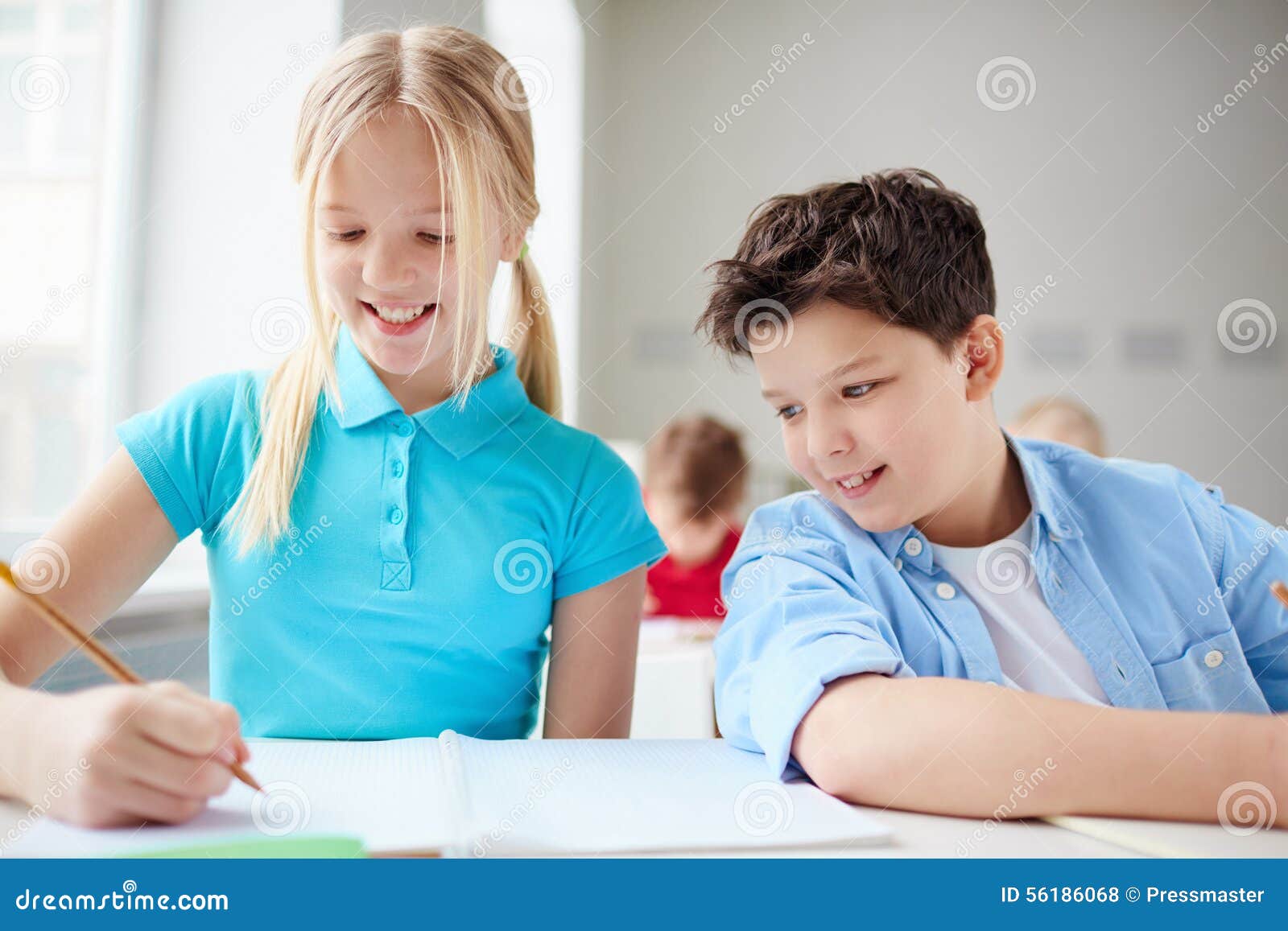 Drawing lesson stock photo. Image of preschooler, handsome - 56186068