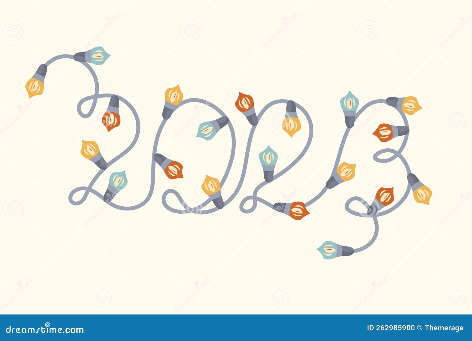 2023 Continuous One Line Drawing Of A New Year Text. 2023 Handwritten ...