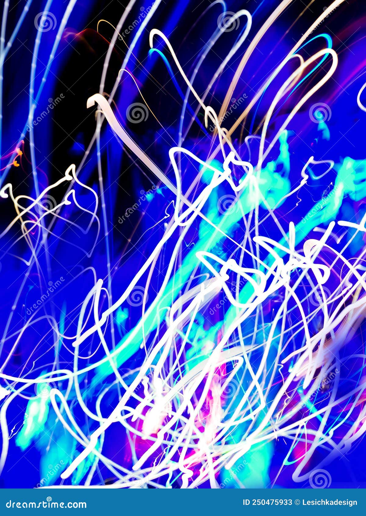 Drawing with Light with a Long Shutter Speed Stock Image - Image of ...