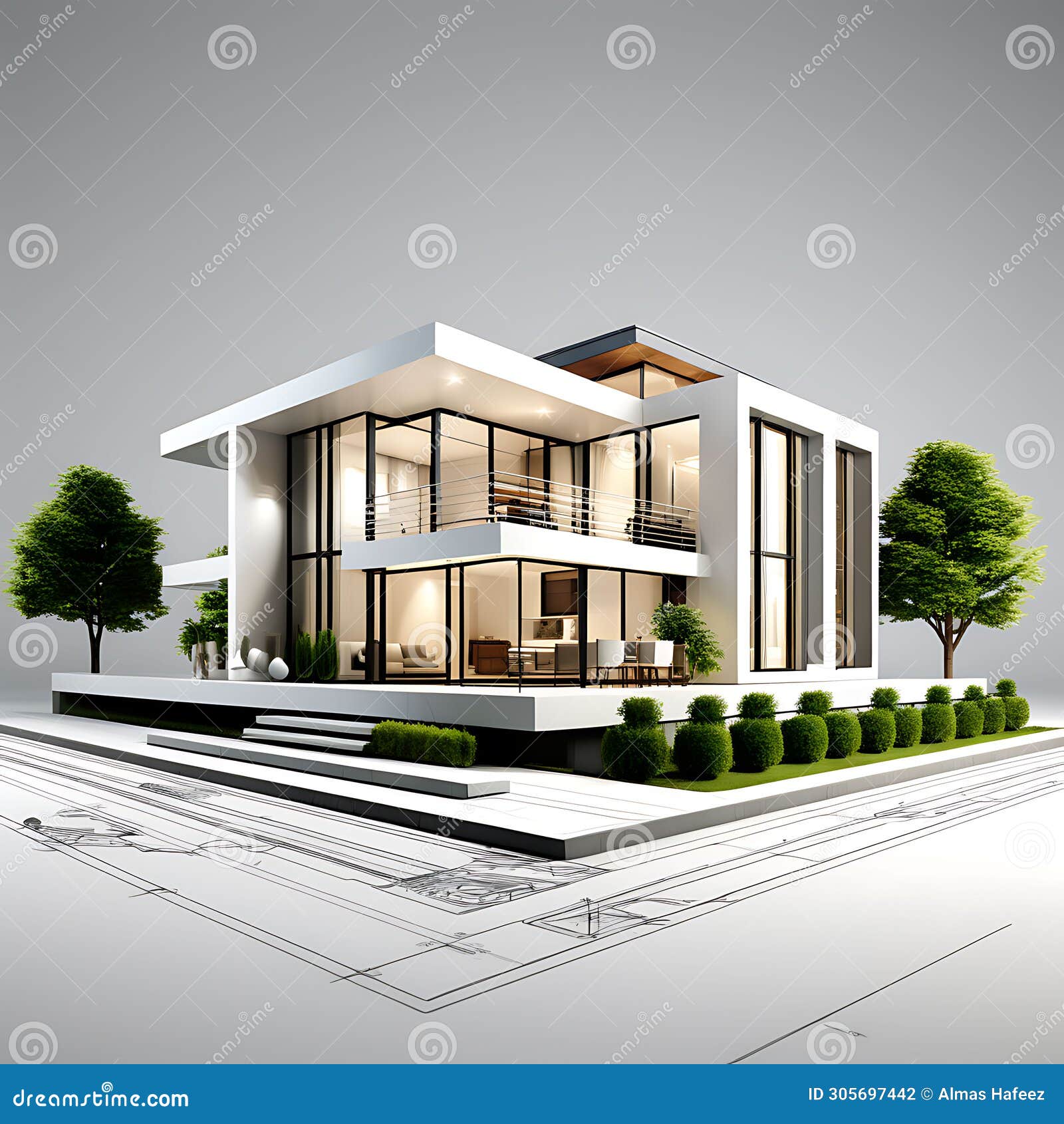 3D Render House, Home Buildings Icon Set On White Isolated Background ...