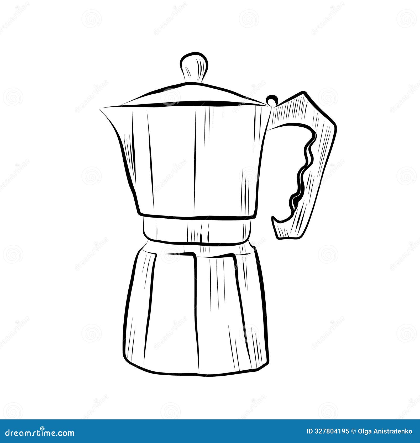Drawing Lines. Line Art Coffee Filter Stock Vector - Illustration of ...