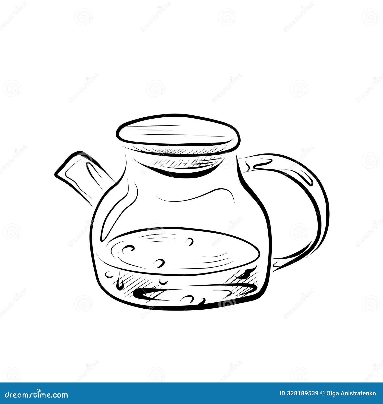 Drawing Lines. Line Art Coffee Tee Filter Stock Vector - Illustration ...