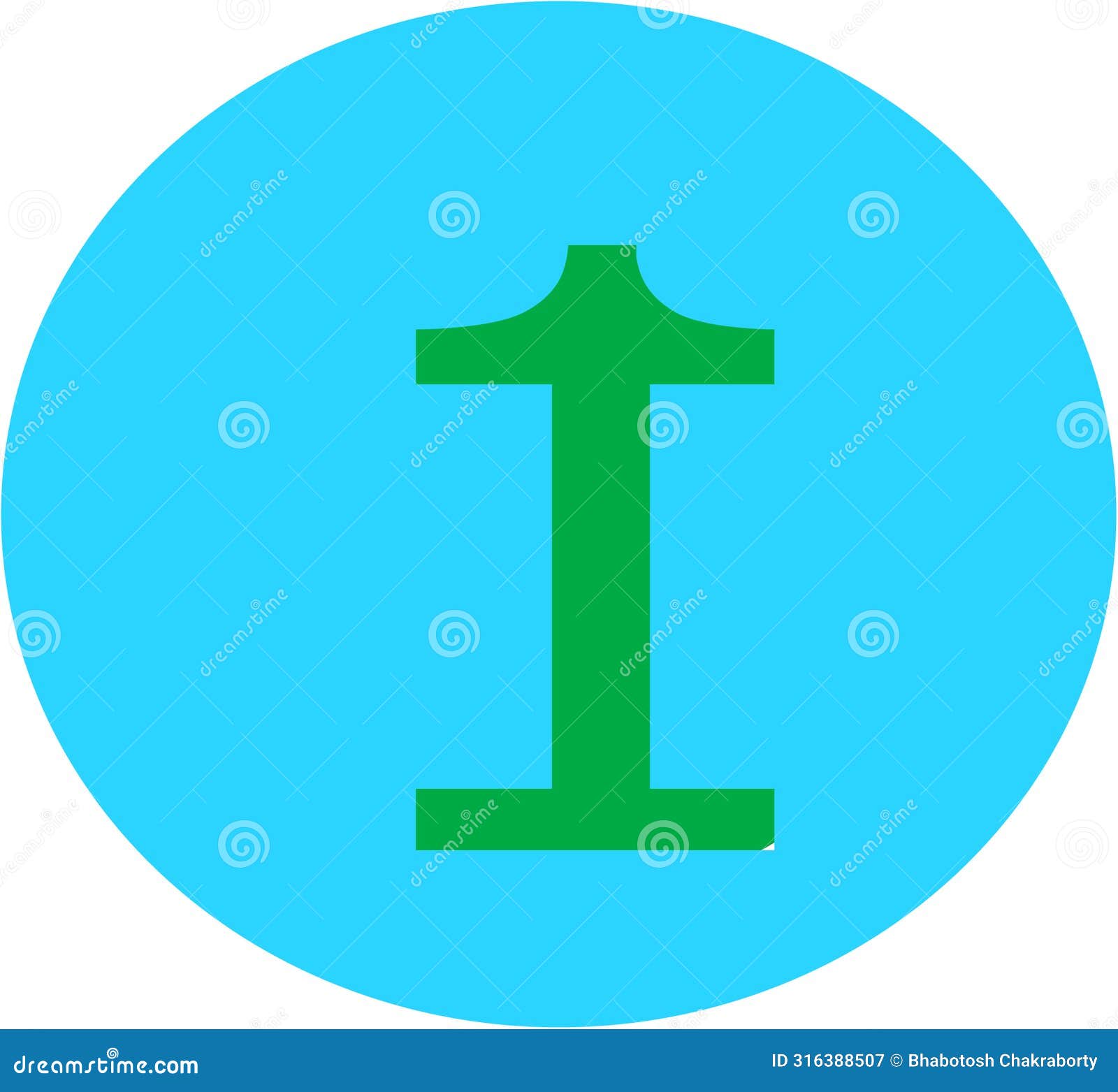 Drawing 1 Logo For App Branding Stock Vector Illustration Of Blue