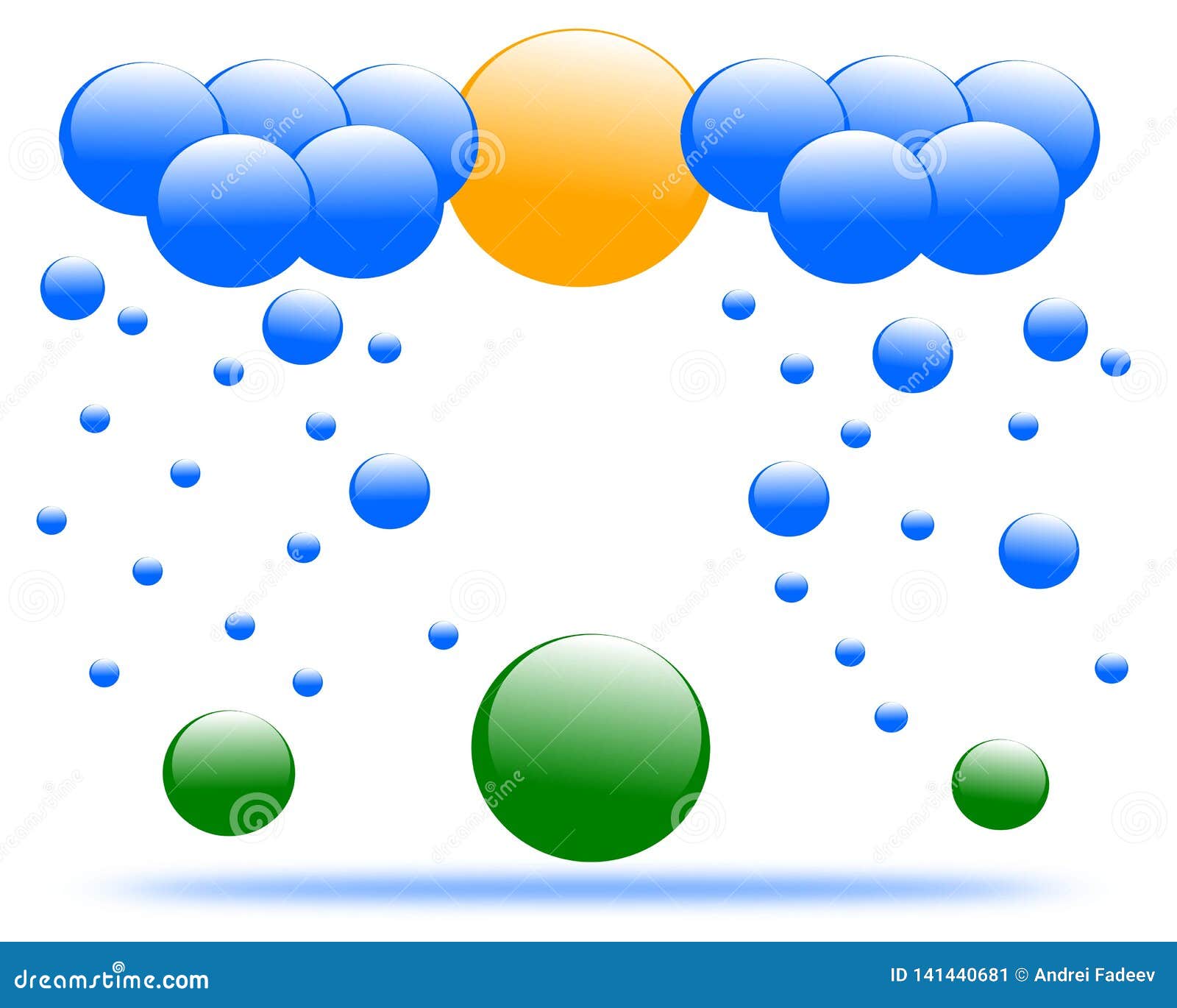 Drawing Logo Rain and Cloud. Stock Vector - Illustration of cloud ...
