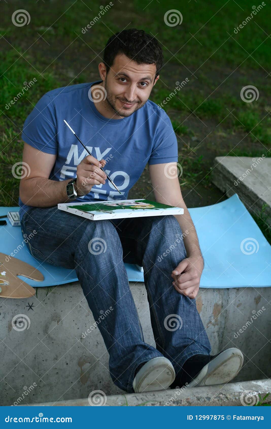 Drawing man stock image. Image of color, arts, artistic - 12997875
