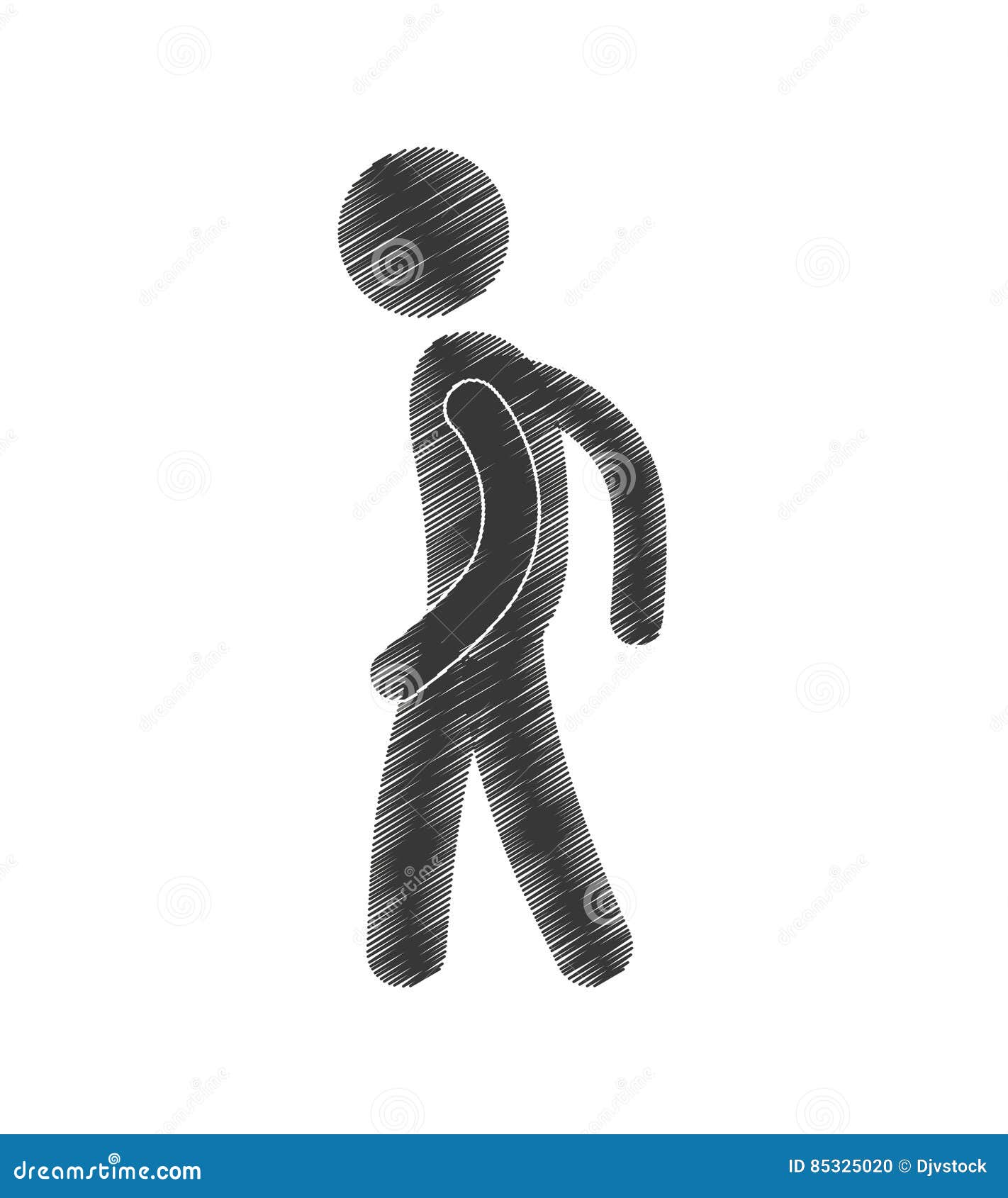 Drawing Man Standing Posing Figure Pictogram Stock Illustration ...