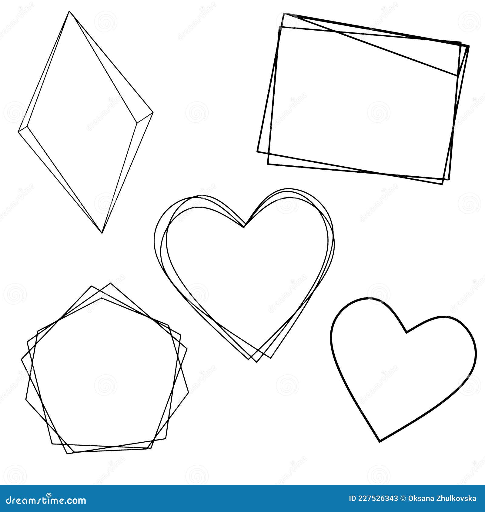 A Drawing of a Frame for Card or Invitations Stock Vector ...