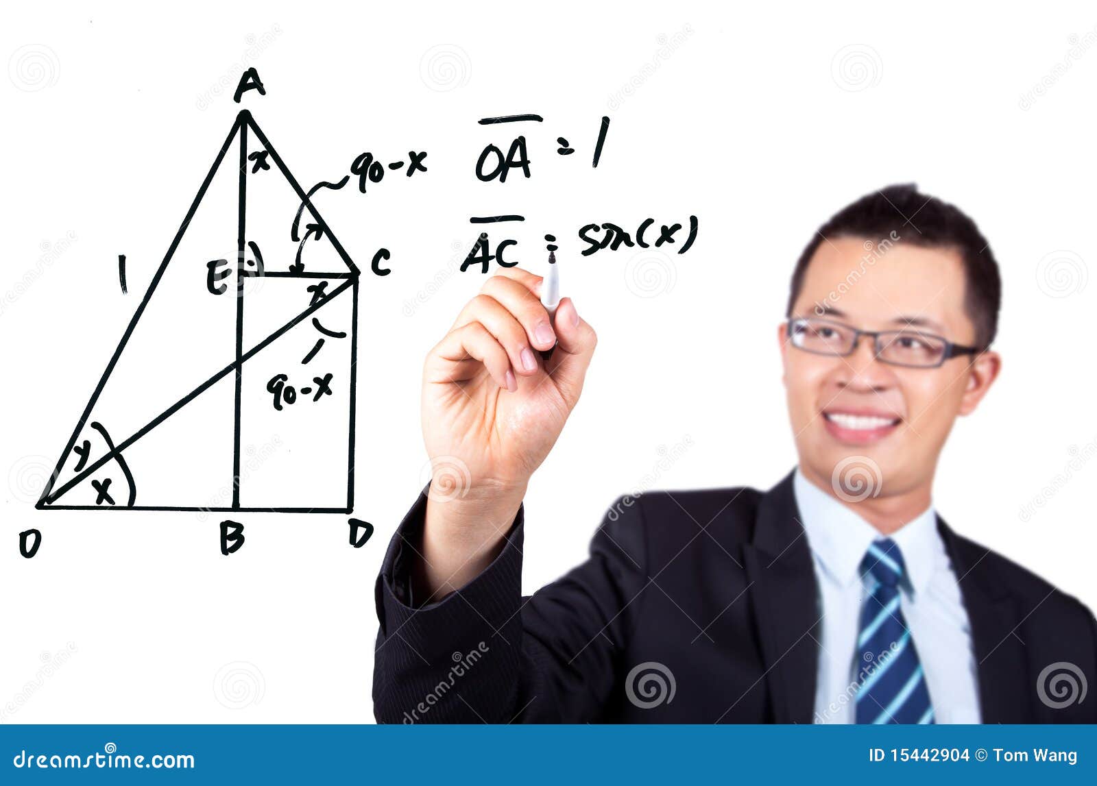 Drawing Mathematics graph stock photo. Image of glasses - 15442904