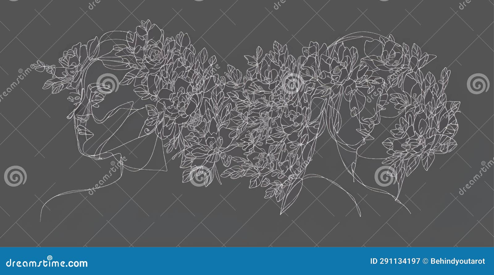 Drawing Minimalist Line Art of a Surrealism Stock Illustration ...