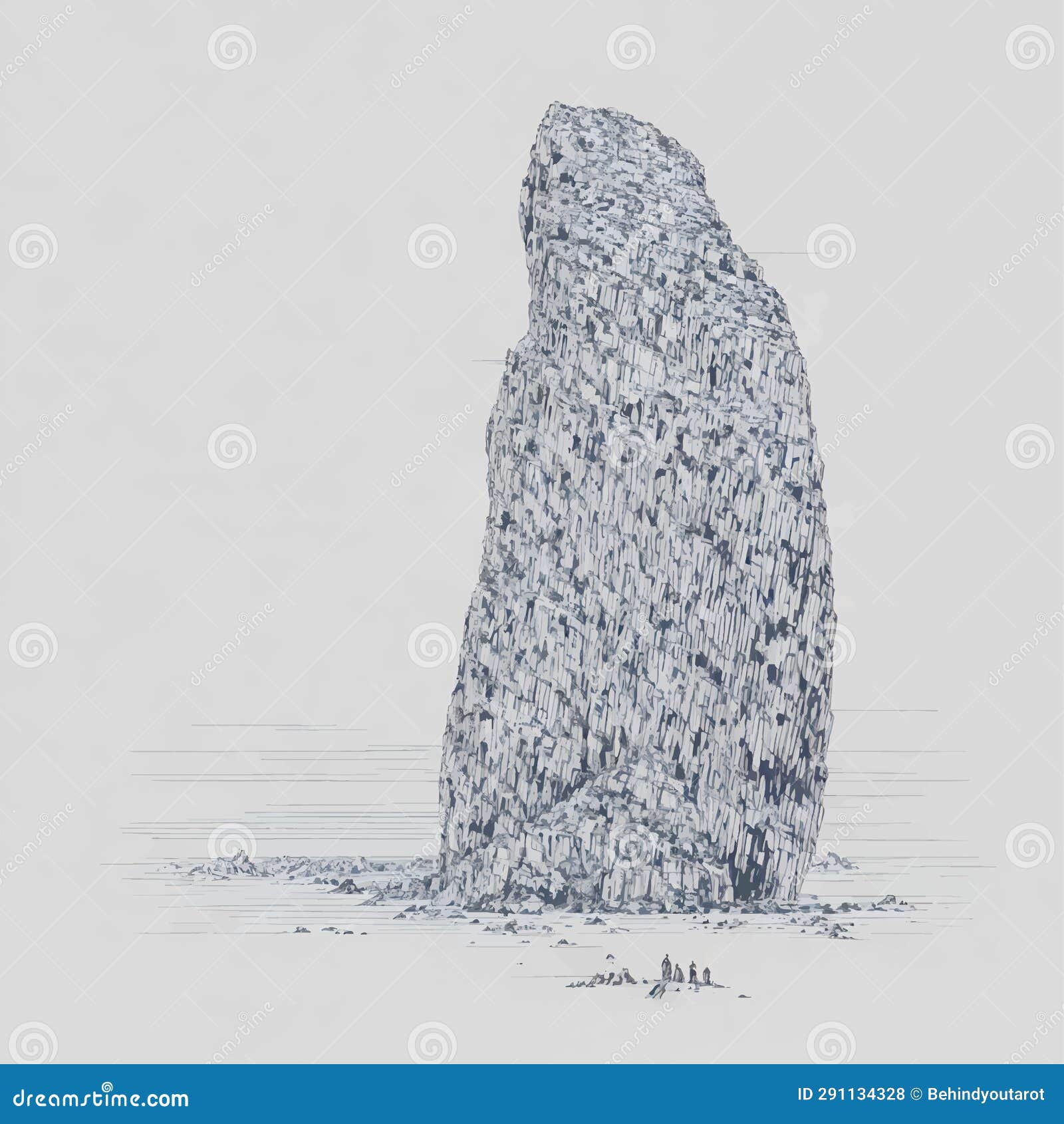 Drawing Minimalist Line Art of a Surrealism Stock Illustration ...