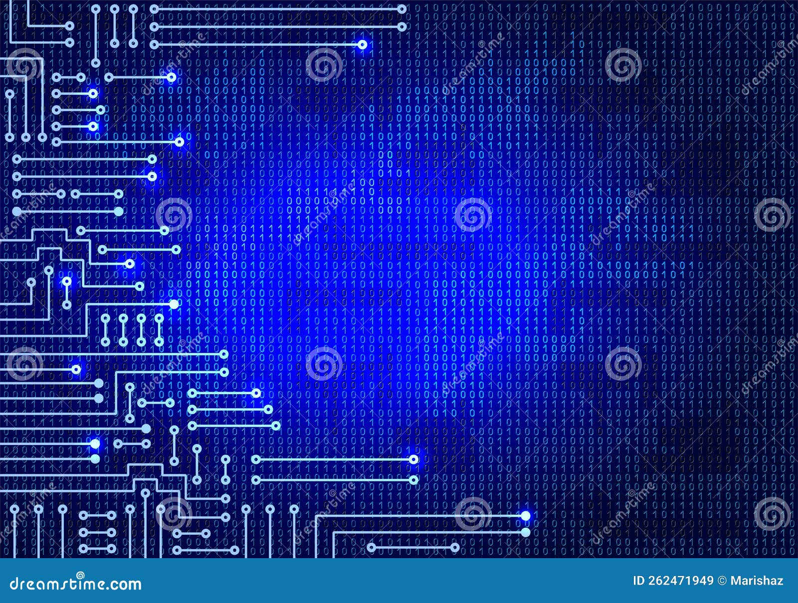 Drawing Modern Electronic Circuit Stock Vector - Illustration of ...