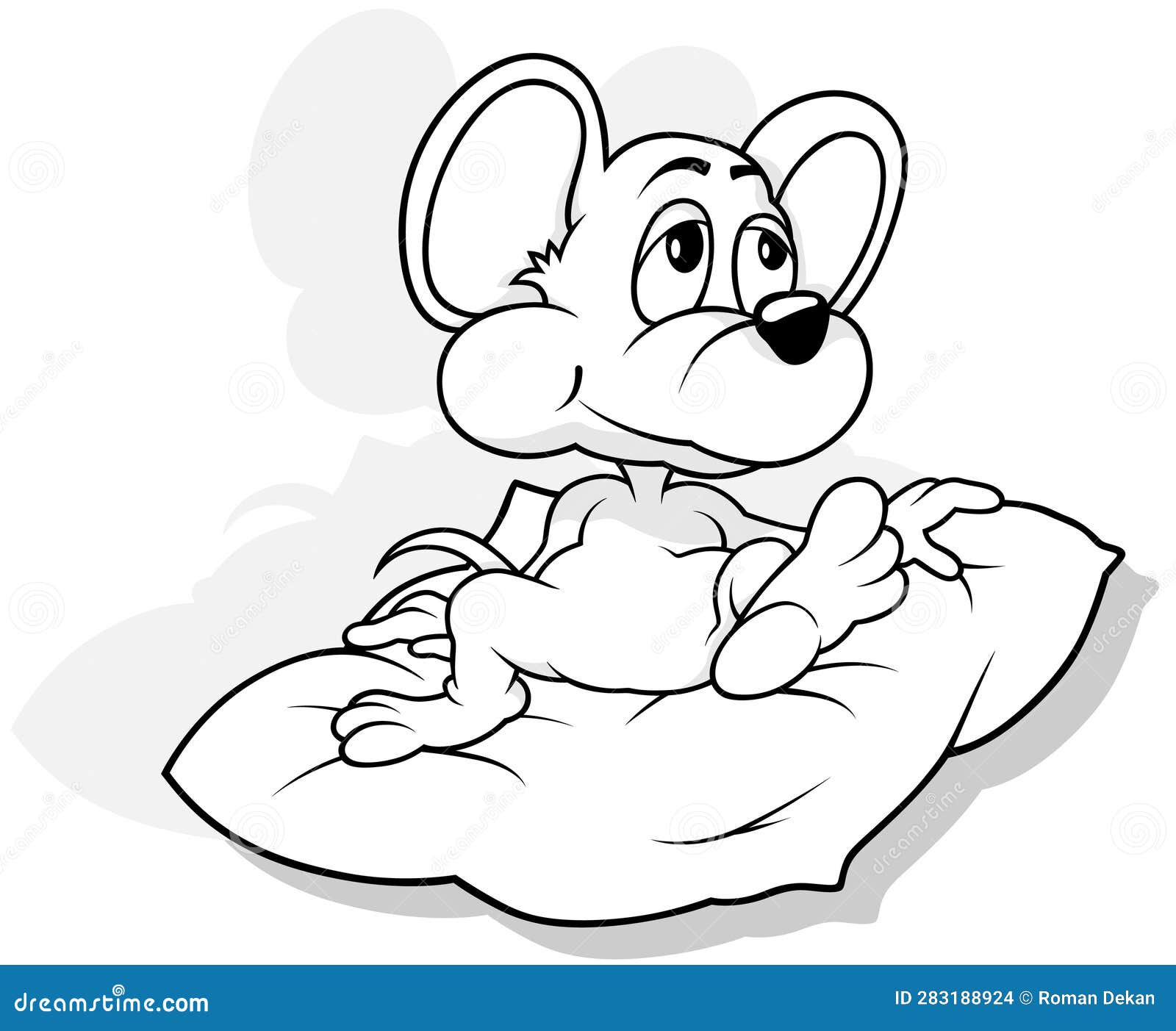 Mouse Sitting Drawing