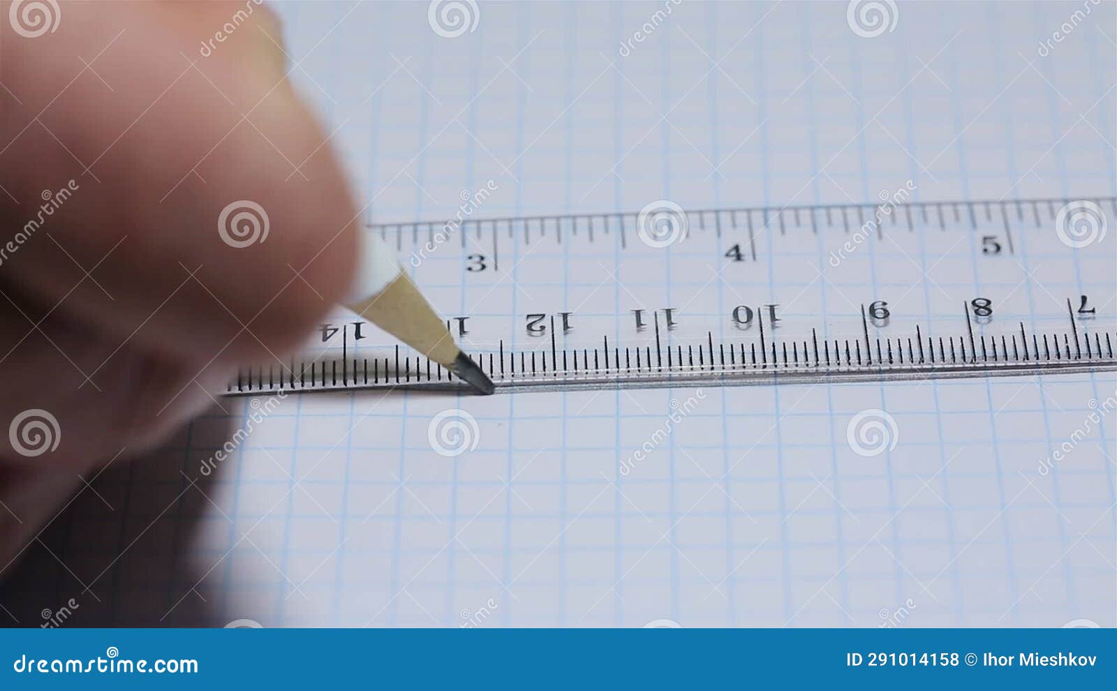 Drawing in a Notebook with a Pencil Under a Ruler Stock Footage - Video ...